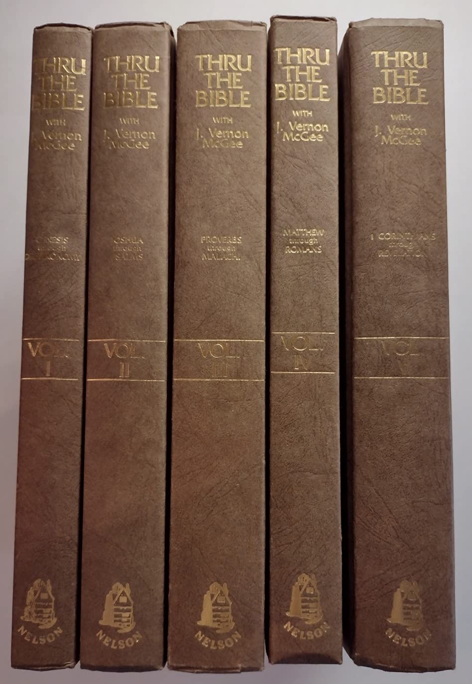 Thru the Bible - Five-Volume Set: J. Vernon McGee: Amazon.com: Books