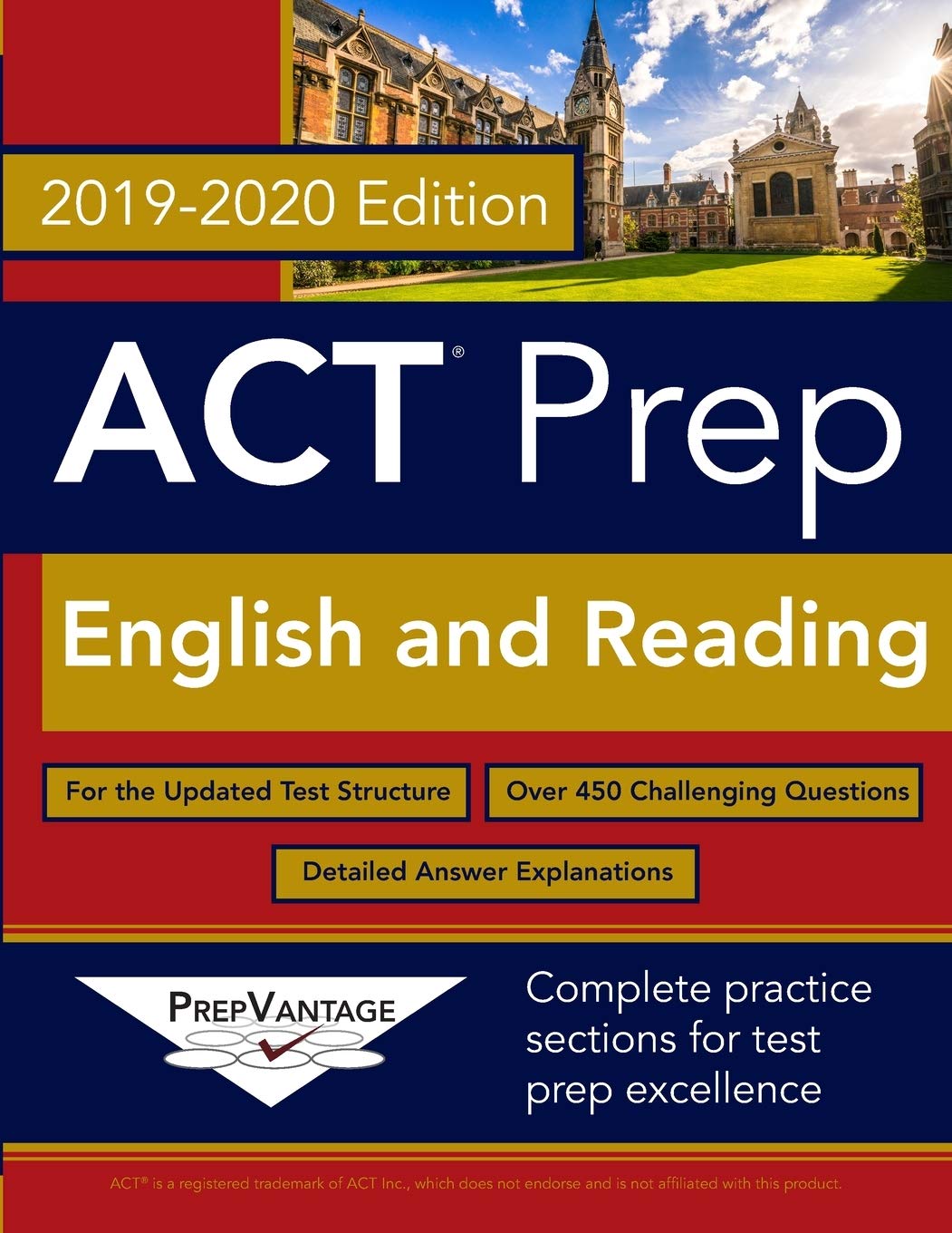 ACT Prep: English and Reading: 2019-2020 Edition: PrepVantage ...