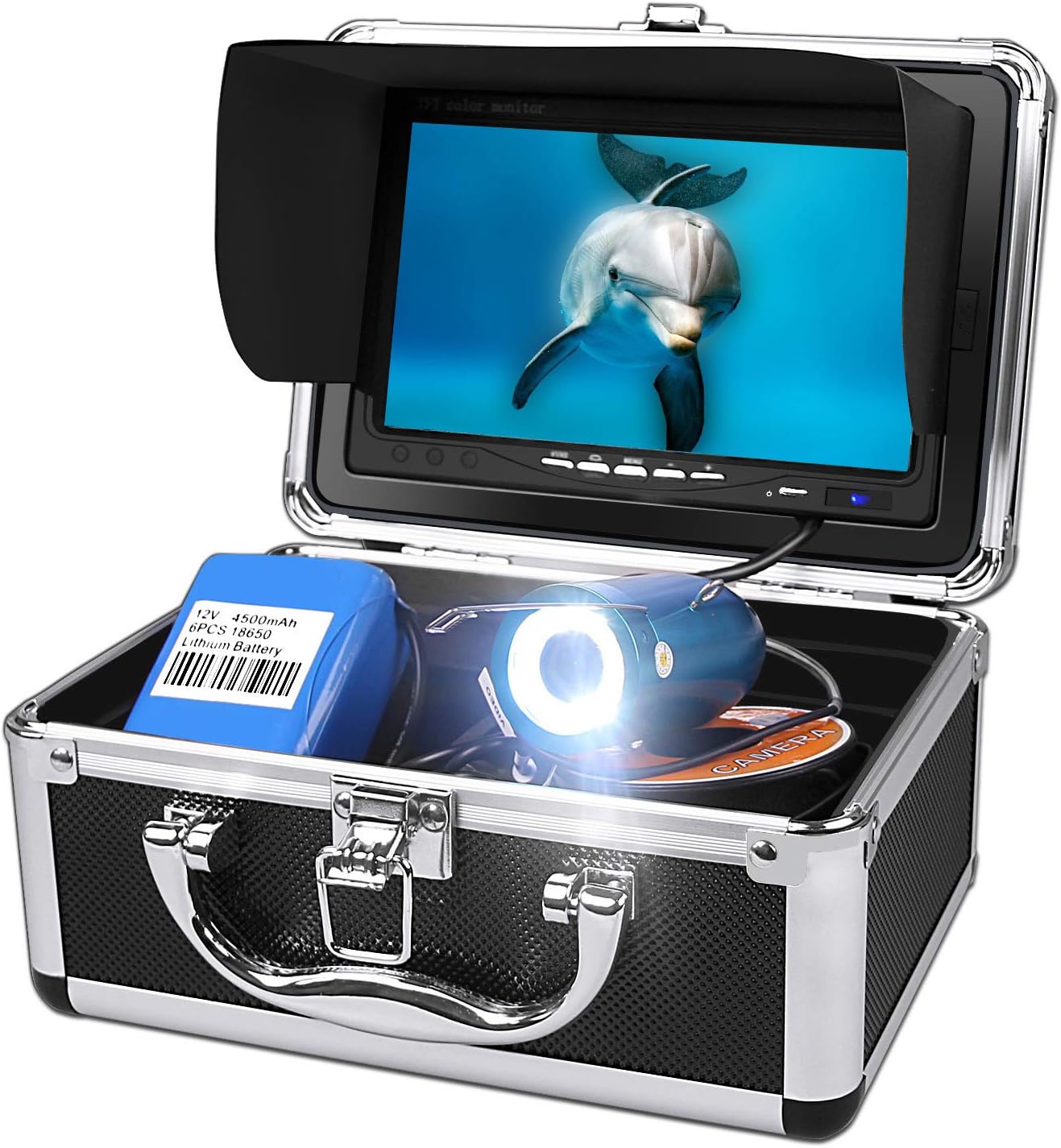Amazon.com : Onbeam Underwater Fishing Camera, 7 Inch Ice Fishing ...