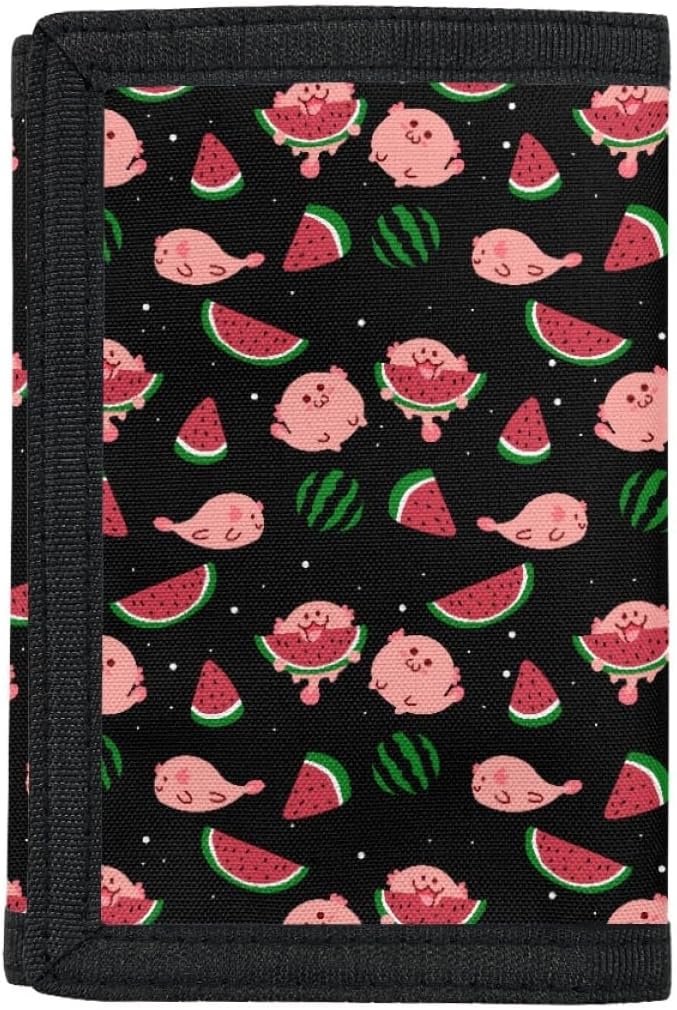 Amazon.com: DUOLIFU Cute Print Kids Wallet for Boys Girls Teens Trifold ...