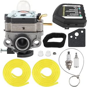 Amazon.com: CARBBIA 75306258A Carburetor 308649003 Air Filter Cover 560873001 Air Filter for ...