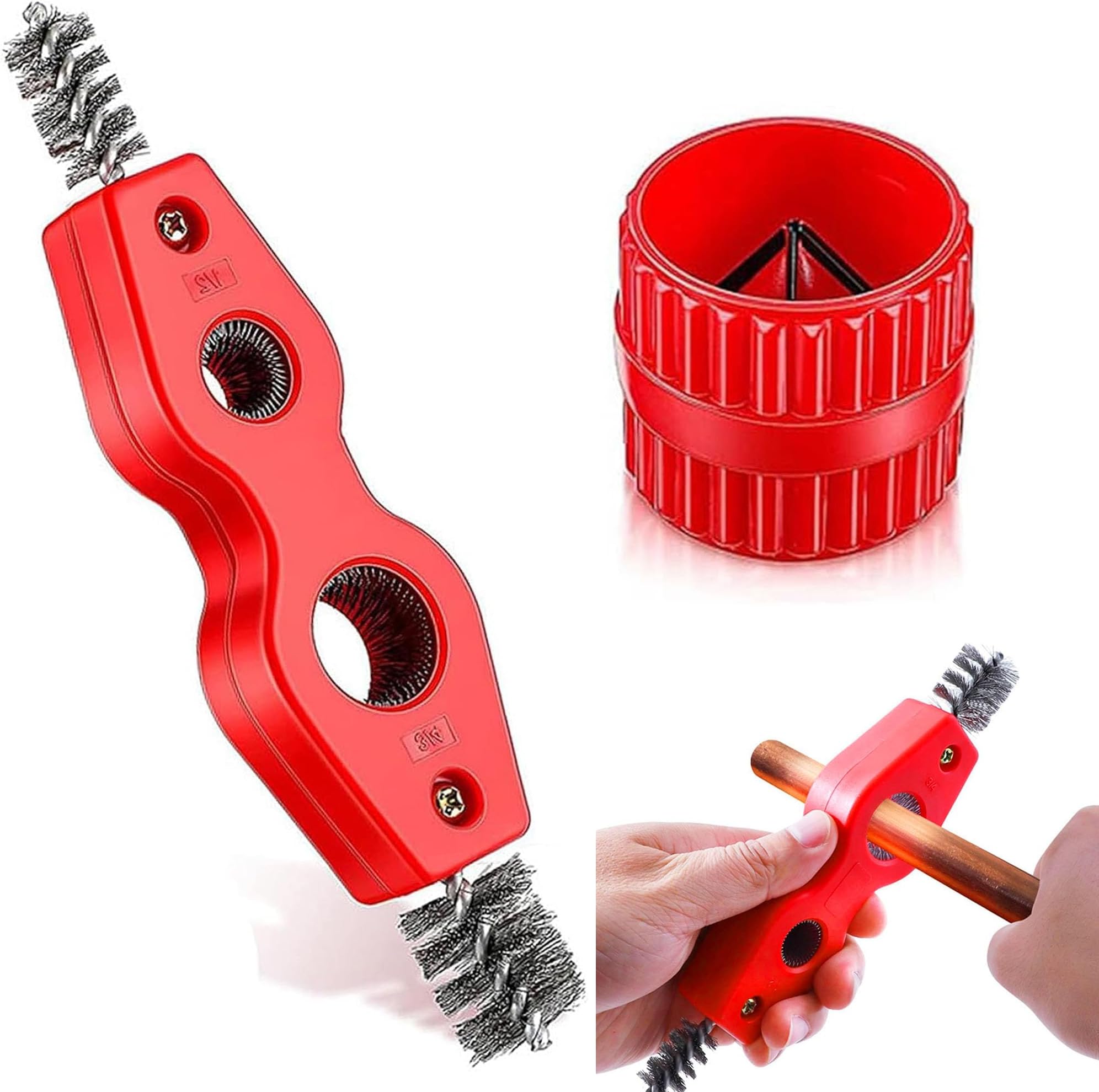 Neilsen CT2803 Wire Brush Pipe Cleaner - Heavy-Duty Steel Bristles for ...