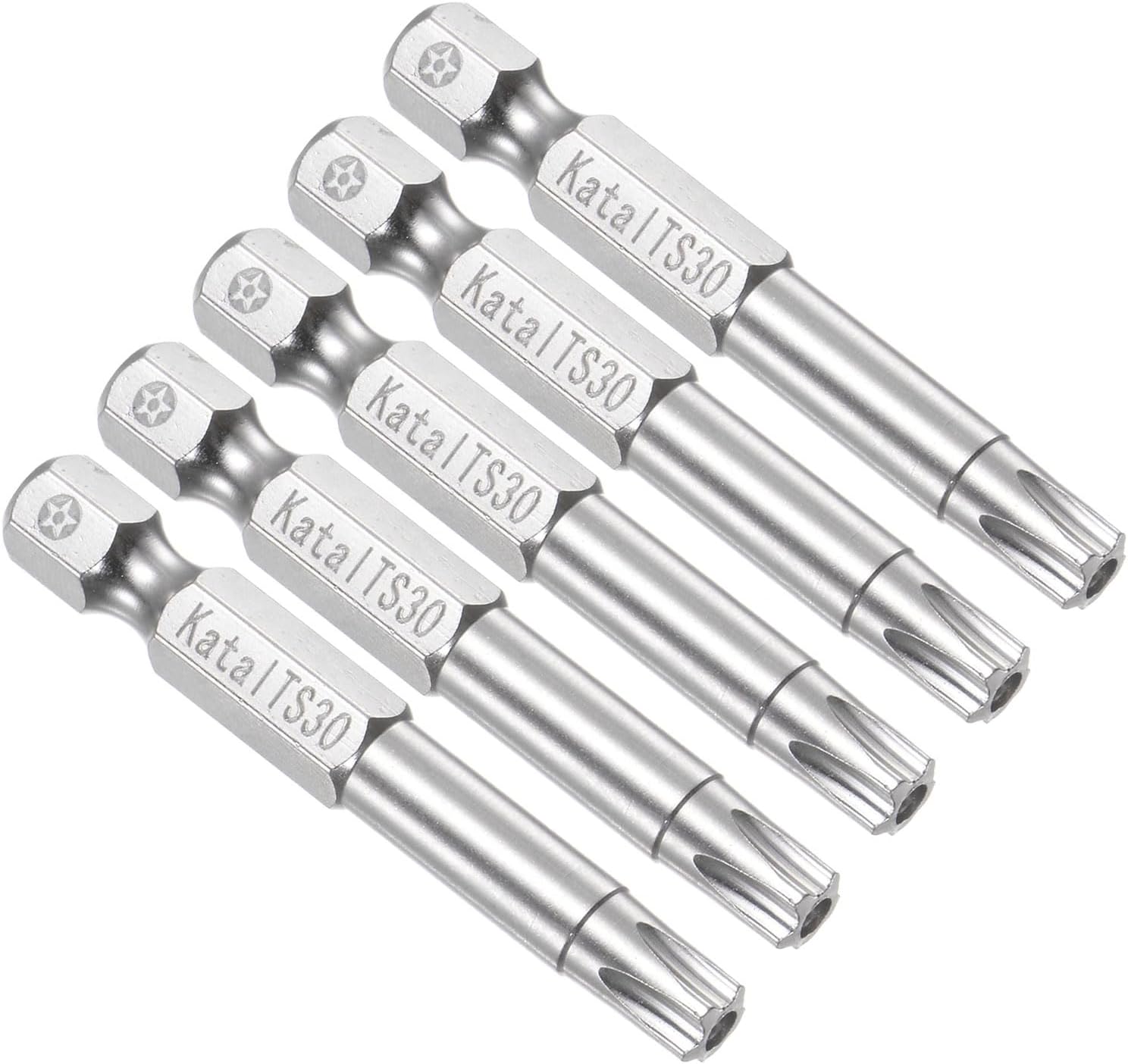 CoCud Magnetic Torx Bits, T30 1/4" Hex Shank 2" Length, S2 Steel 5 ...