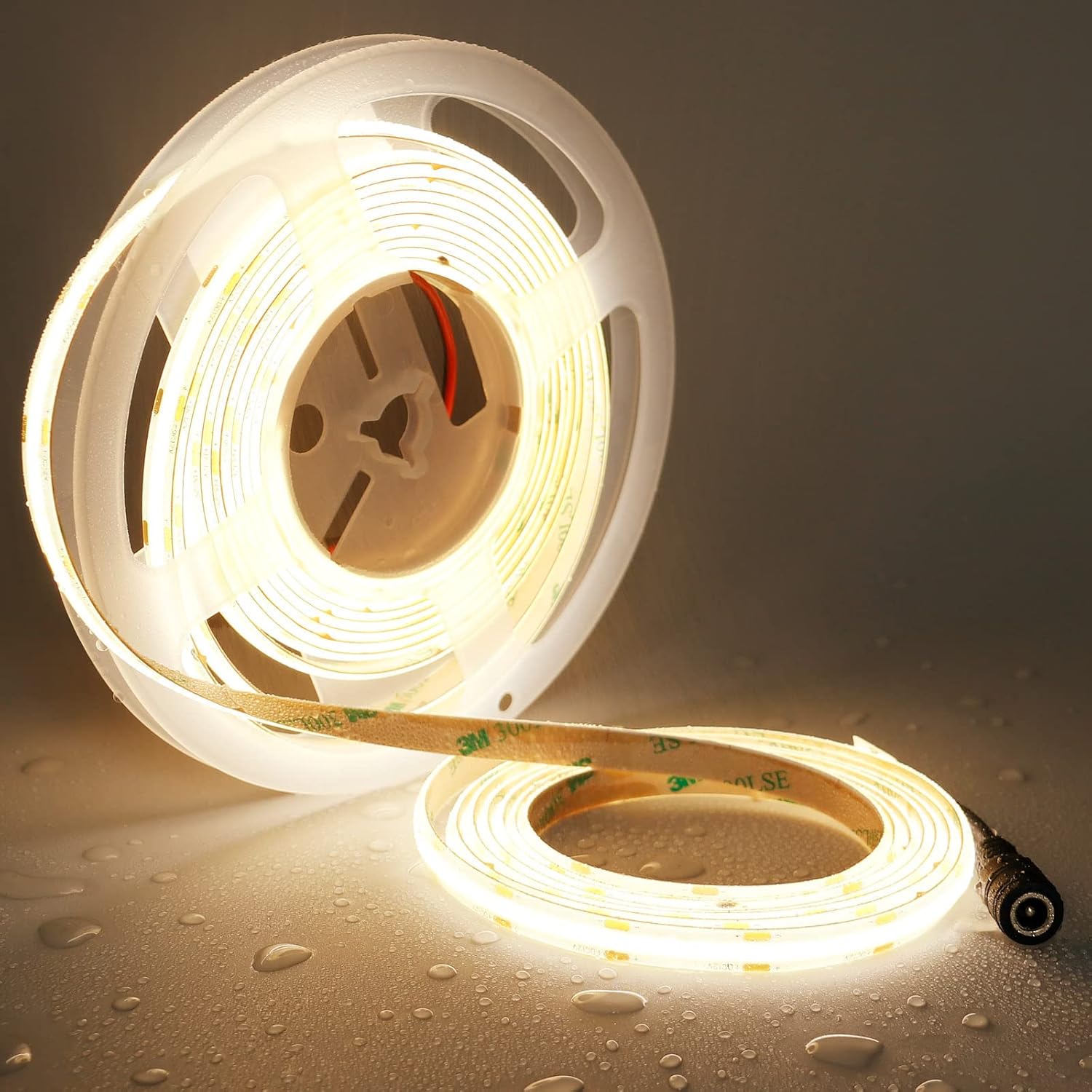 TOPAI 12V COB LED Strip Light 3000K Warm White 5M Waterproof IP65 Super ... TOPAI 12V COB LED Strip Light 3000K Warm White 5M Waterproof IP65 Super ...