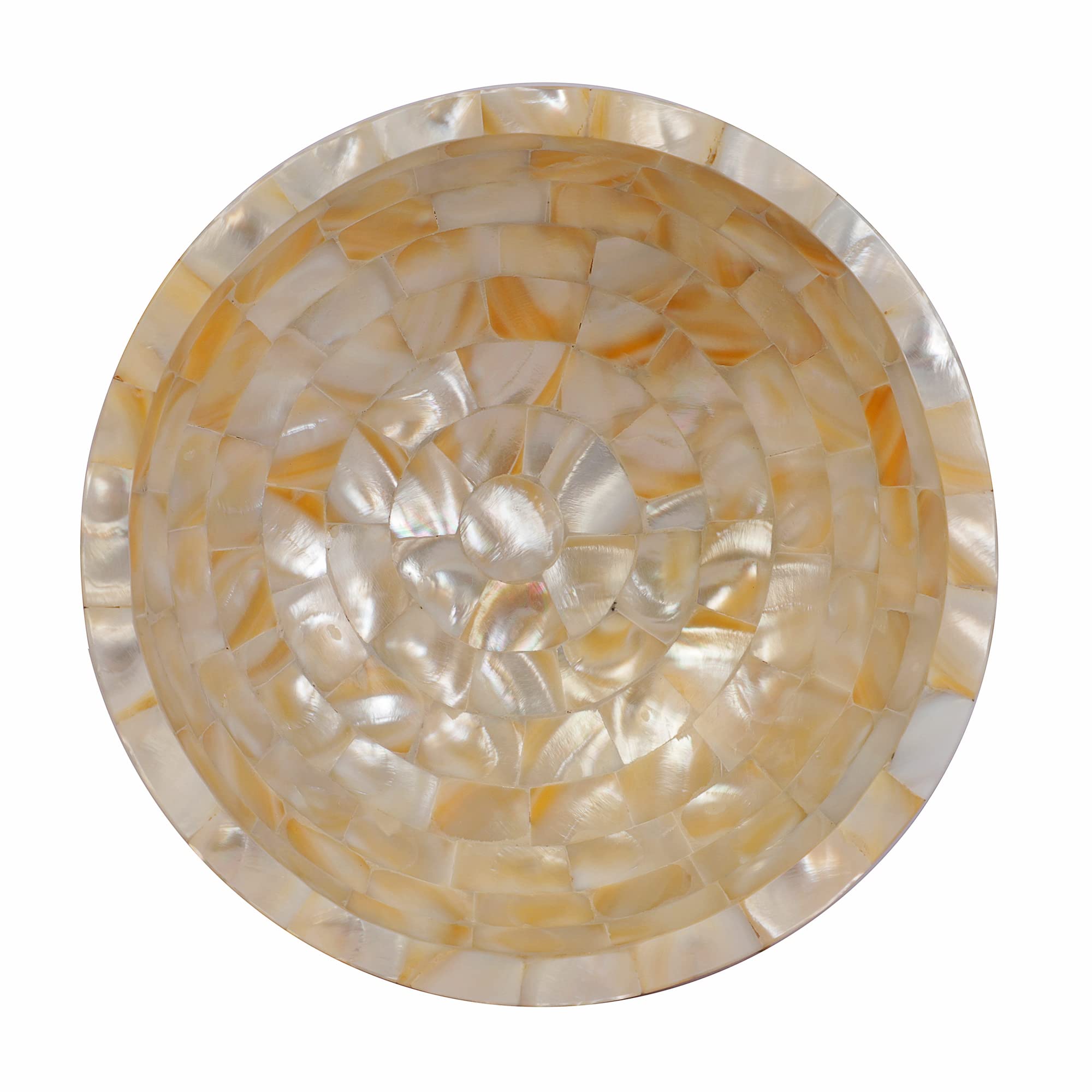 Amazon.com: HANDTECHINDIA 5" Mother of Pearl Bowl for Home Decor, Pearl ...