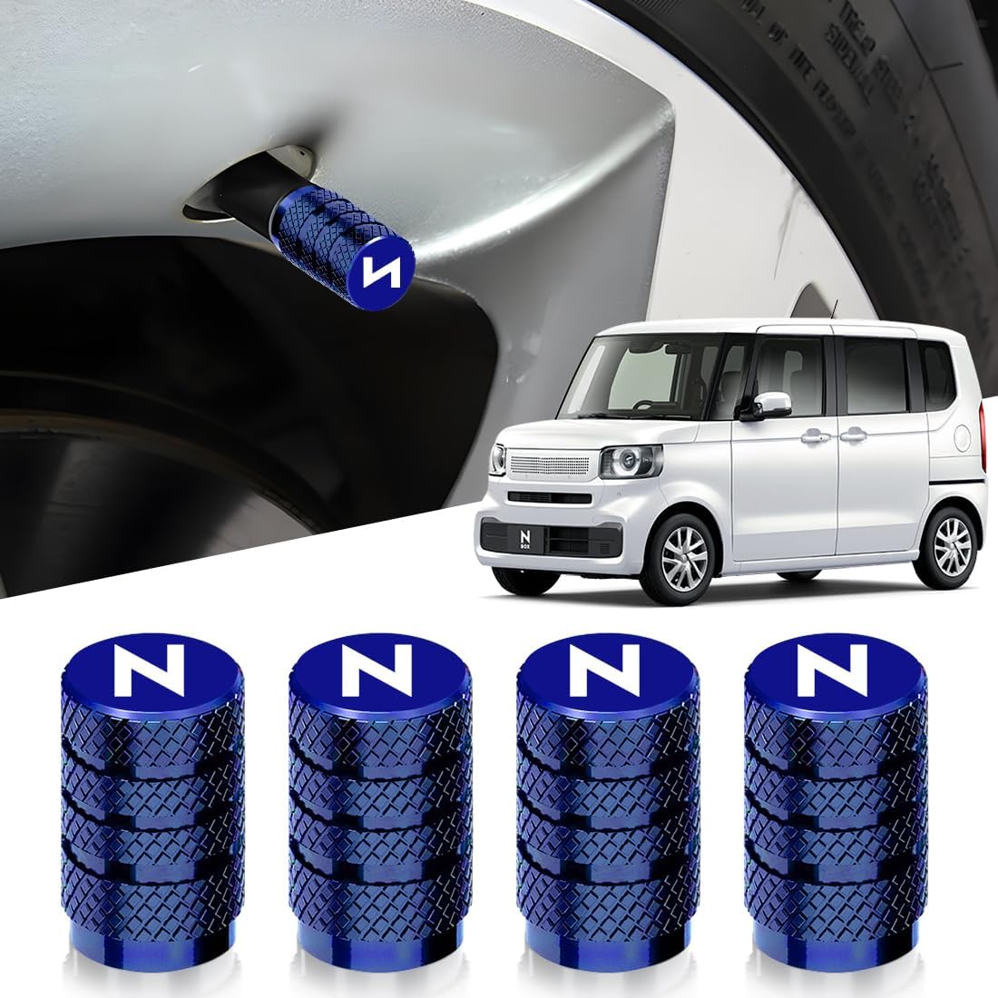 Amazon | LUTU バルブキャップ N-BOX全シリーズ N系全シリーズ JF1 JF2 JF3 JF4 JF5 JF6アルミニウ材質 タイヤバルブ 防錆 防腐食 外装アクセサリー ...