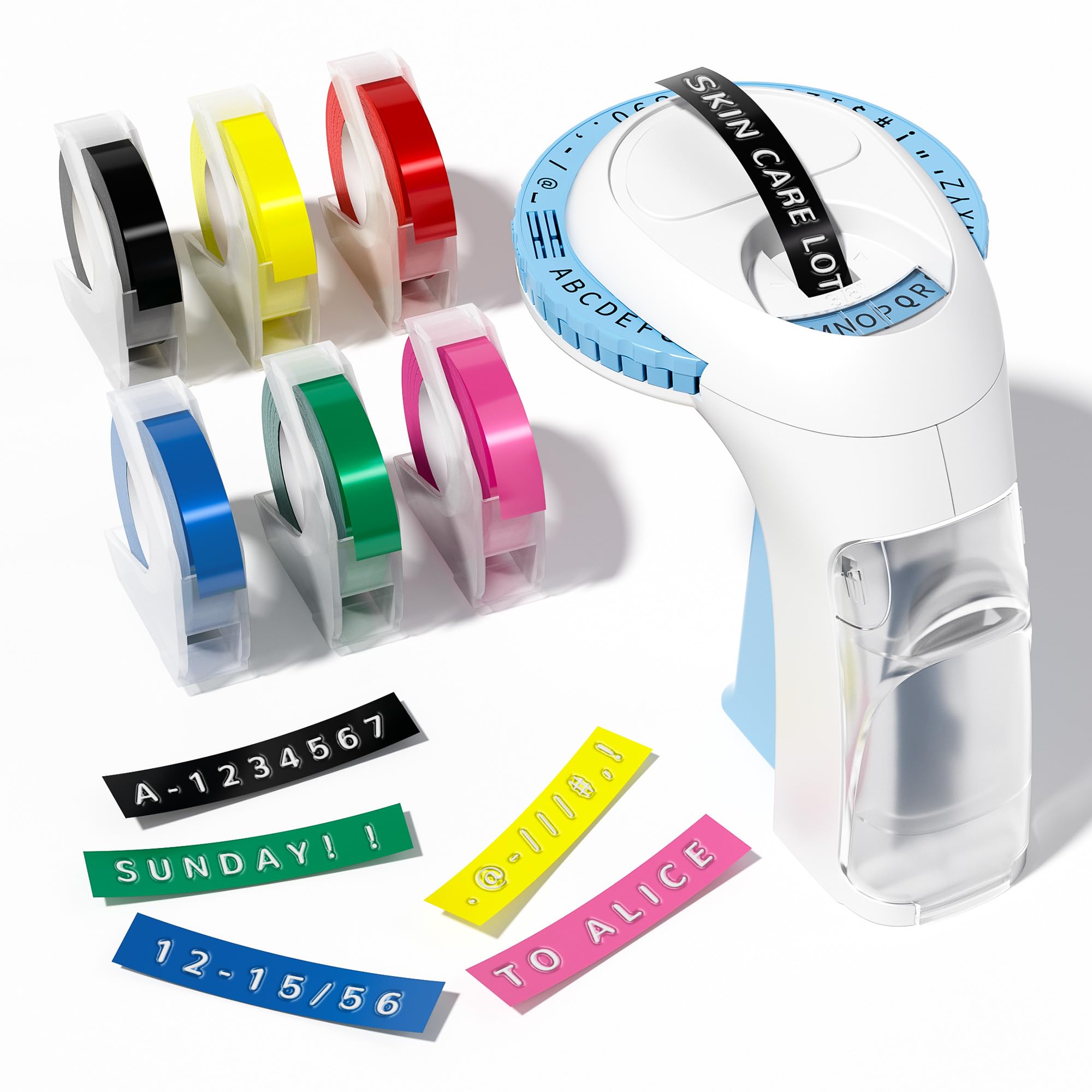 Embossing Label Maker, 3D Omega Label Maker Handheld Label Makers ...