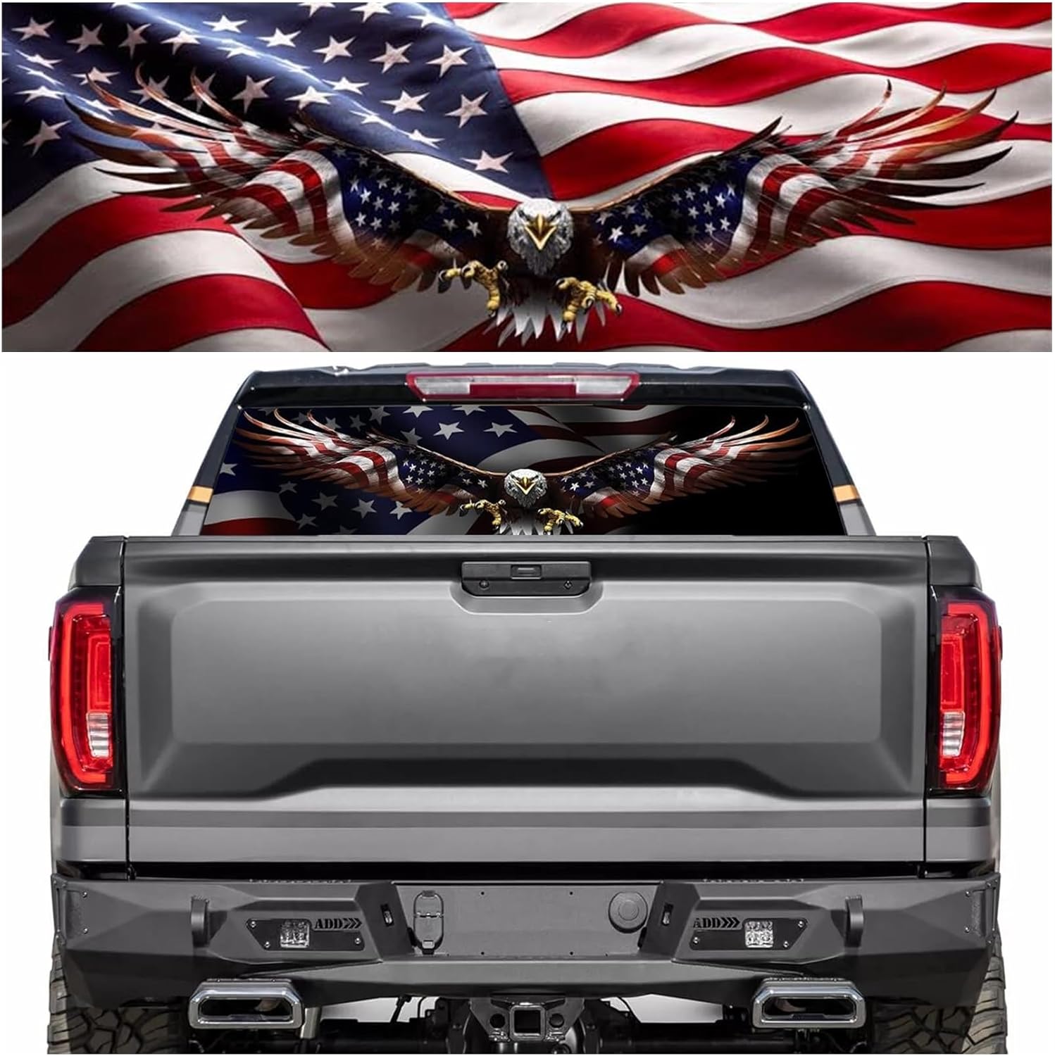 Amazon.com: Tobethay Rear Window Decals for Trucks - 65x17.3 in Back ...