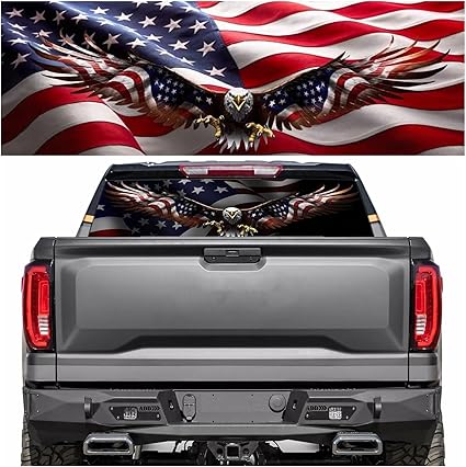 Amazon.com: Tobethay Rear Window Decals for Trucks - 65x17.3 in Back ...