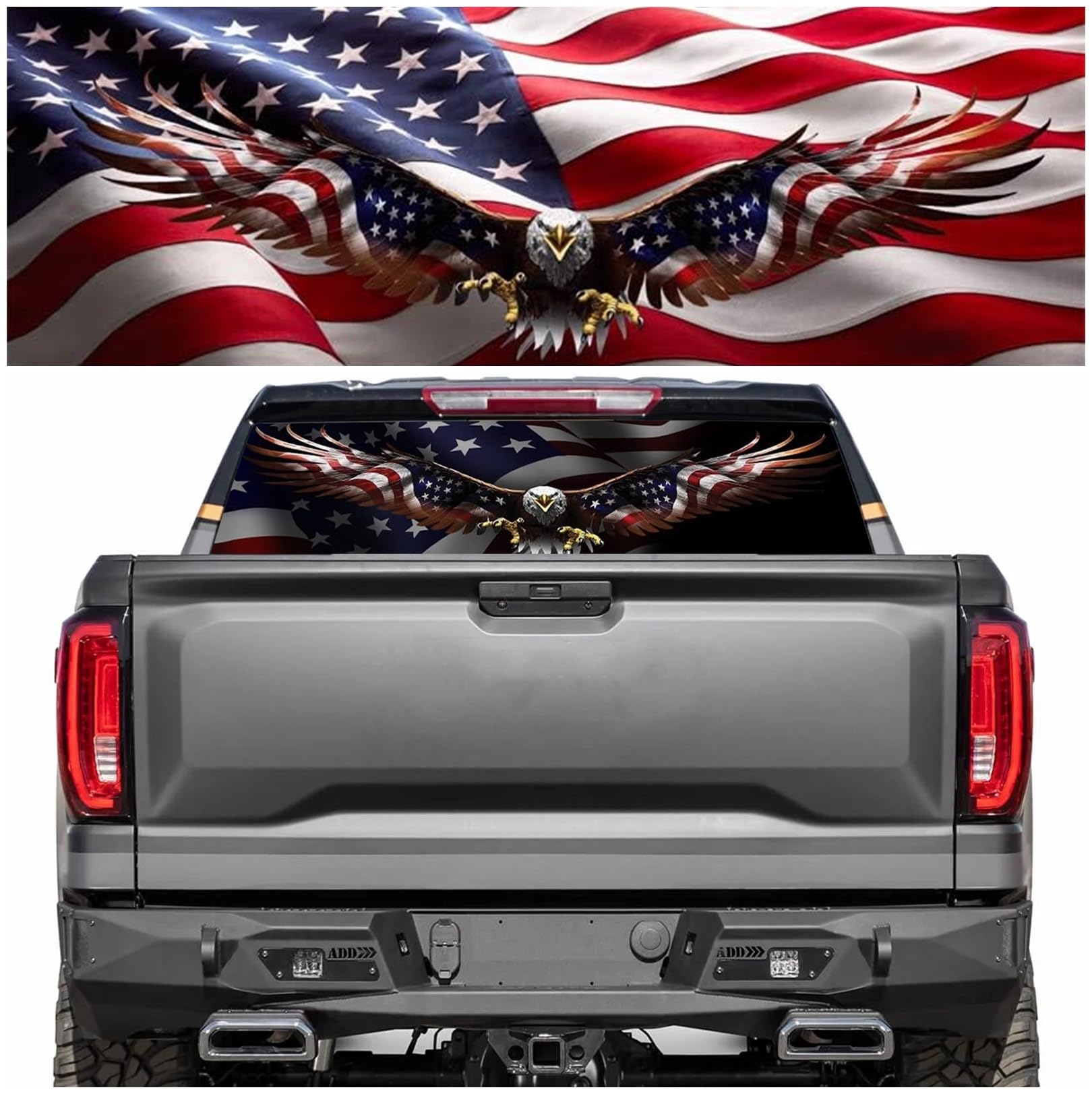 Amazon.com - Tobethay Rear Window Decals for Trucks - 65x22 in Back ...