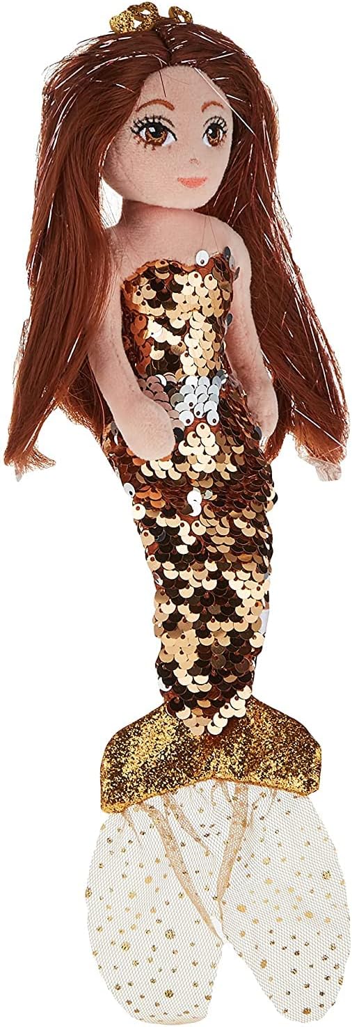 TY Toys02104 Ginger Brown Sequin Mermaid REG, Multicolored : Amazon.co ...