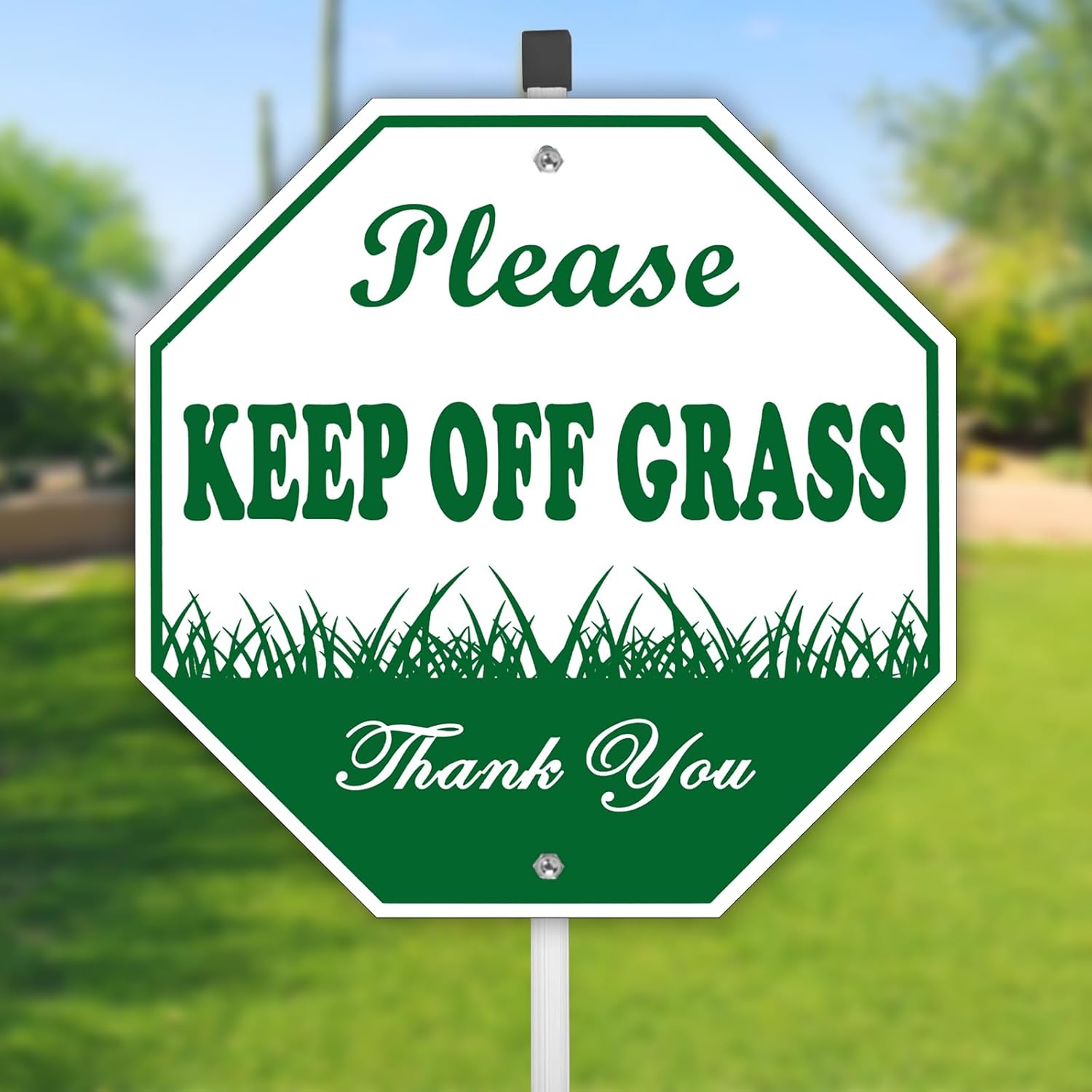 Amazon.com : Keep Off Grass Sign, Please Be Respectful Sign, 10" x 10 ...
