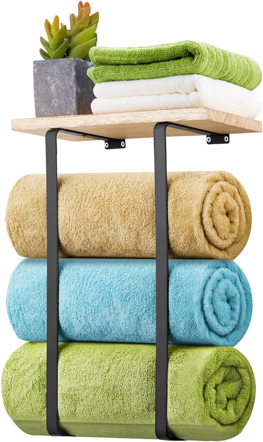 Amazon.com: Towel Racks for Bathroom Wall Mounted, Bathroom Towel ...