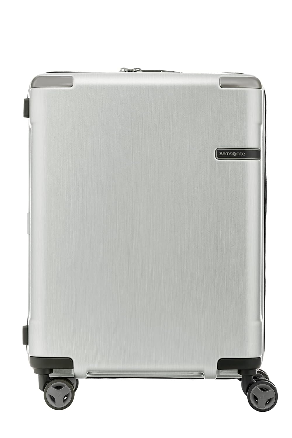 Samsonite Evoa Polycarbonate 55 cms Brushed Silver Hardsided Cabin ...