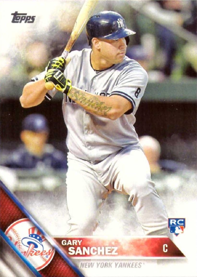 Amazon.com: 2016 Topps Baseball #675 Gary Sanchez Rookie Card ...