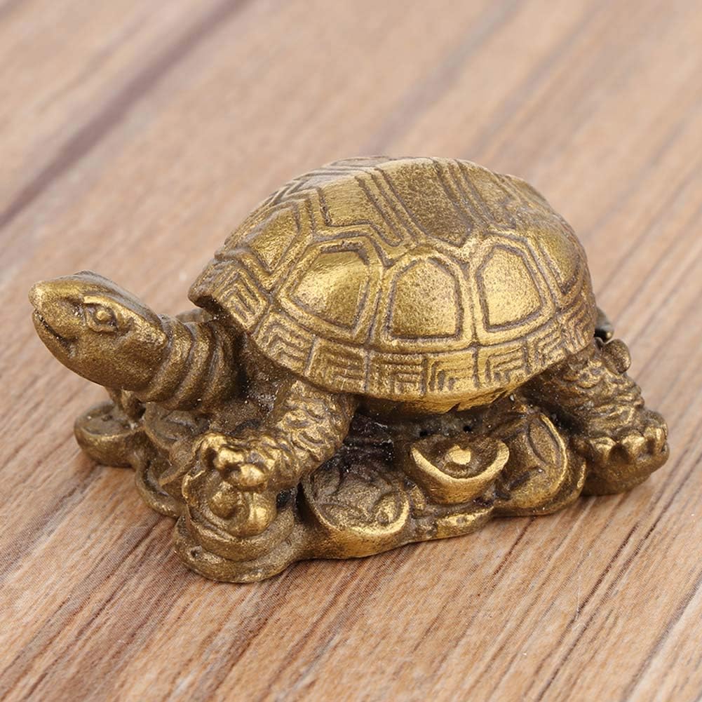 Brass Turtle Figure Brass Copper Tortoise Chinese Feng Shui God Turtle ...