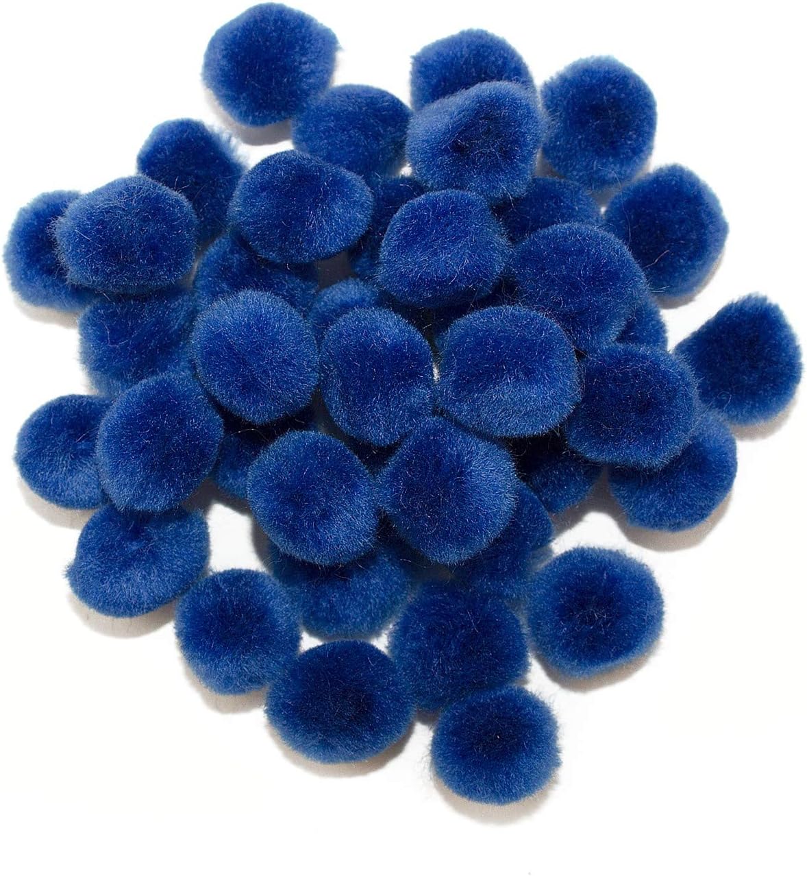 Amazon.com: 0.5 inch Royal Blue Tiny Craft Pom Poms 100 Pieces : Arts ...