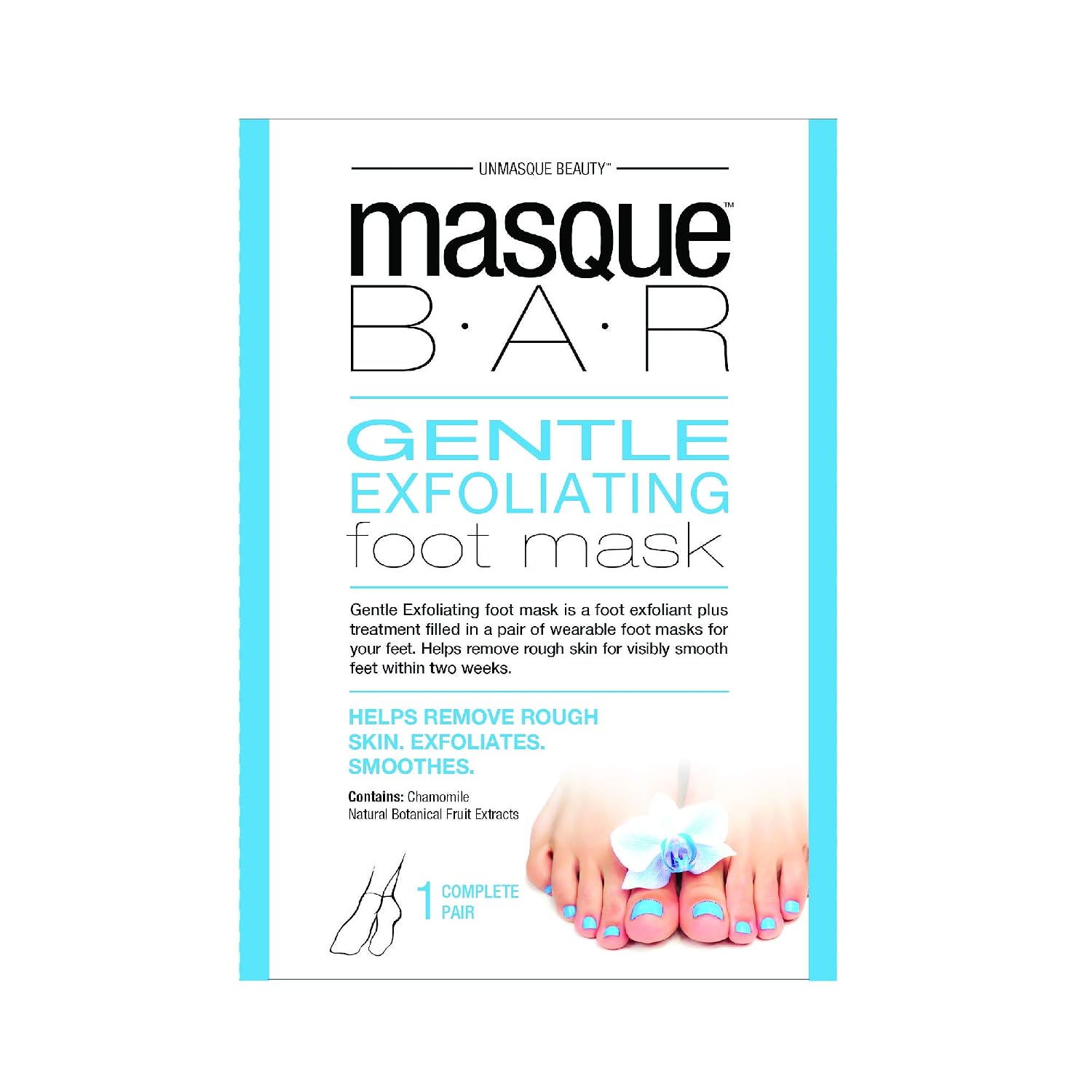 Amazon.com: Masque Bar Exfoliating Foot Mask - Soothing Foot Mask to ...