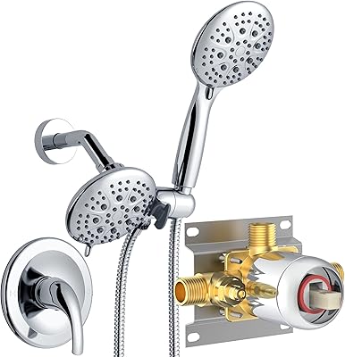 gotonovo Dual 2 in 1 Shower Head Kit High Pressure Combo System Shower ...