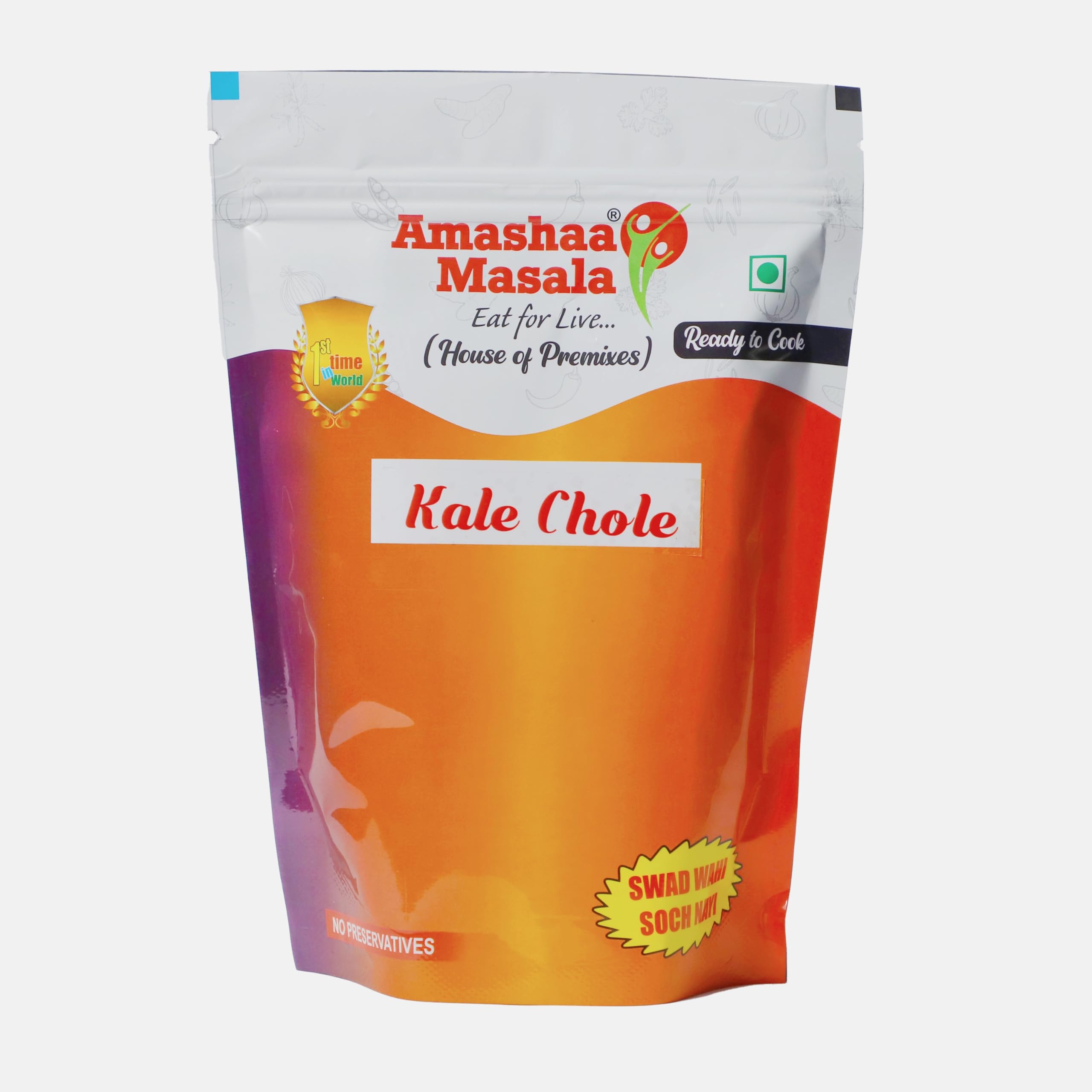 AMASHAA MASALA - Kale Chole Premix - 500gm | Best Premix | Ready To ...