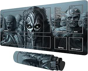 Amazon.com: TCG Playmat with Zones Zombie Game Play Mat Table Pad ...