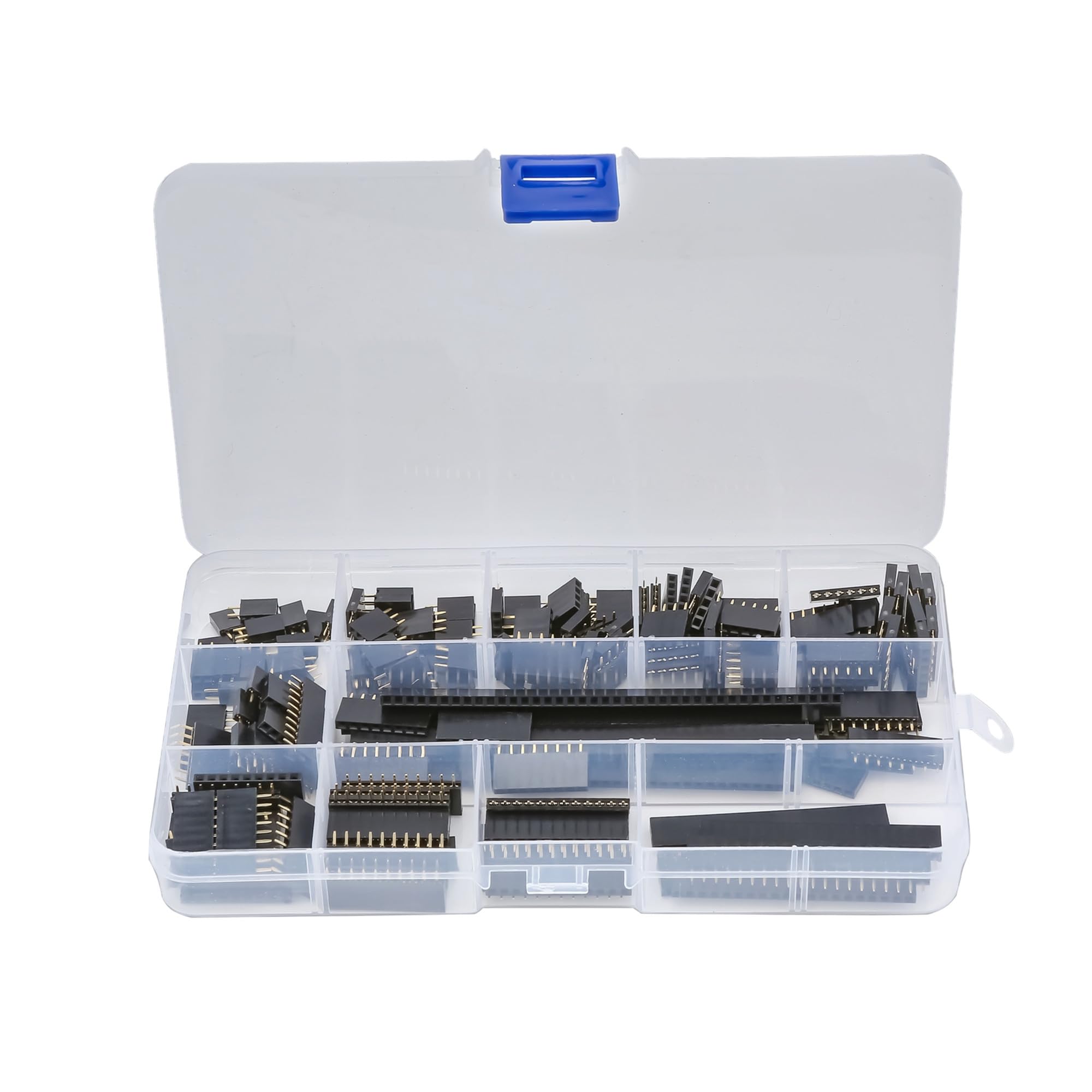 Snapklik.com : 155Pcs 2.54mm Straight Single Row PCB Board Female Pin ...