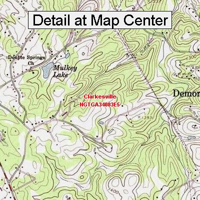 Amazon.com : USGS Topographic Quadrangle Map - Clarkesville, Georgia ...