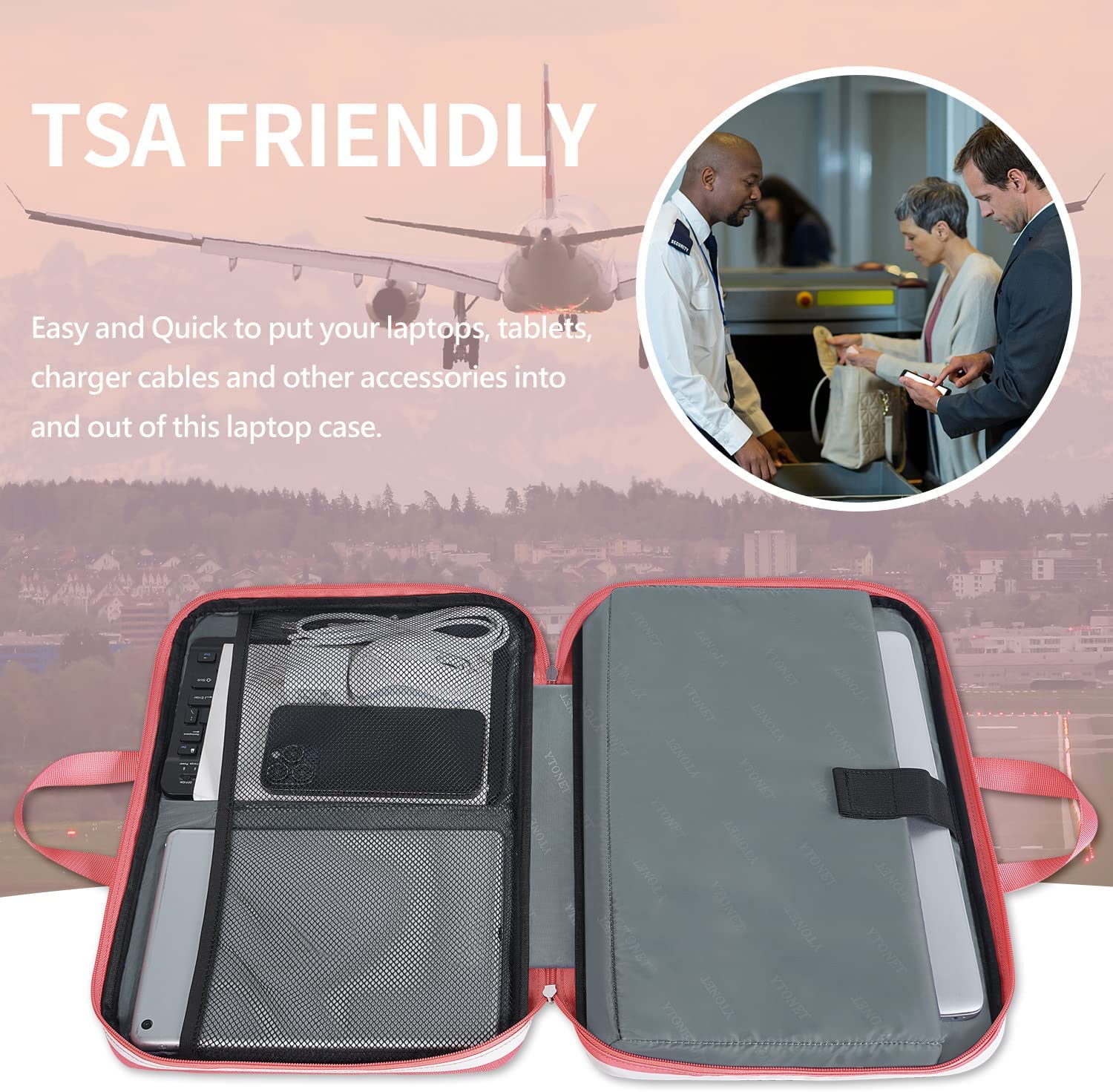 Ytonet Laptop Sleeve Case 15.6 inch Protective Laptop Cover with Handle ...