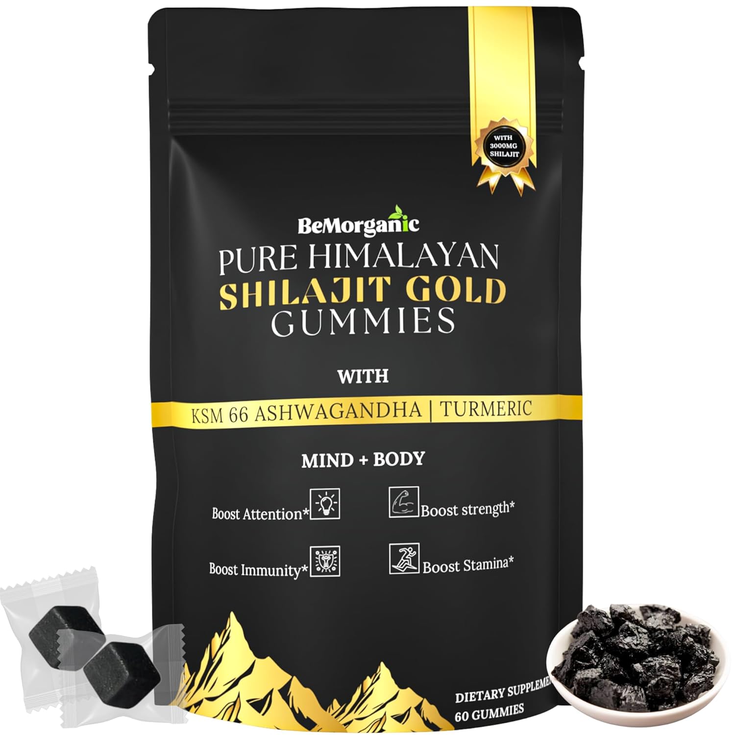 Gummies de Shilajit Puro do Himalaia Gold Boost: Fortaleça Sua Saúde ...