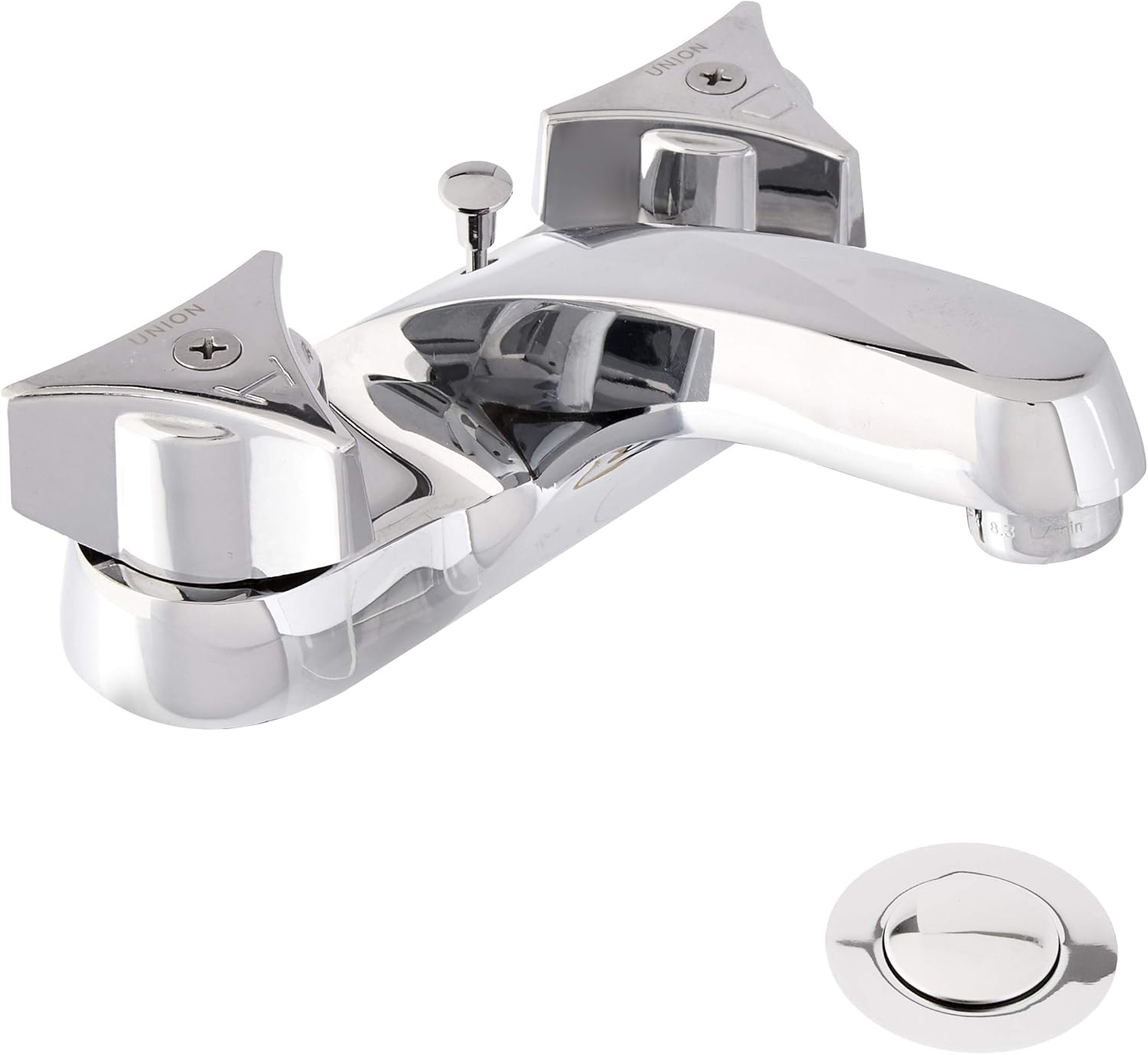 Union Brass 70A Two Handle Lavatory Faucet - Touch On Bathroom Sink ...