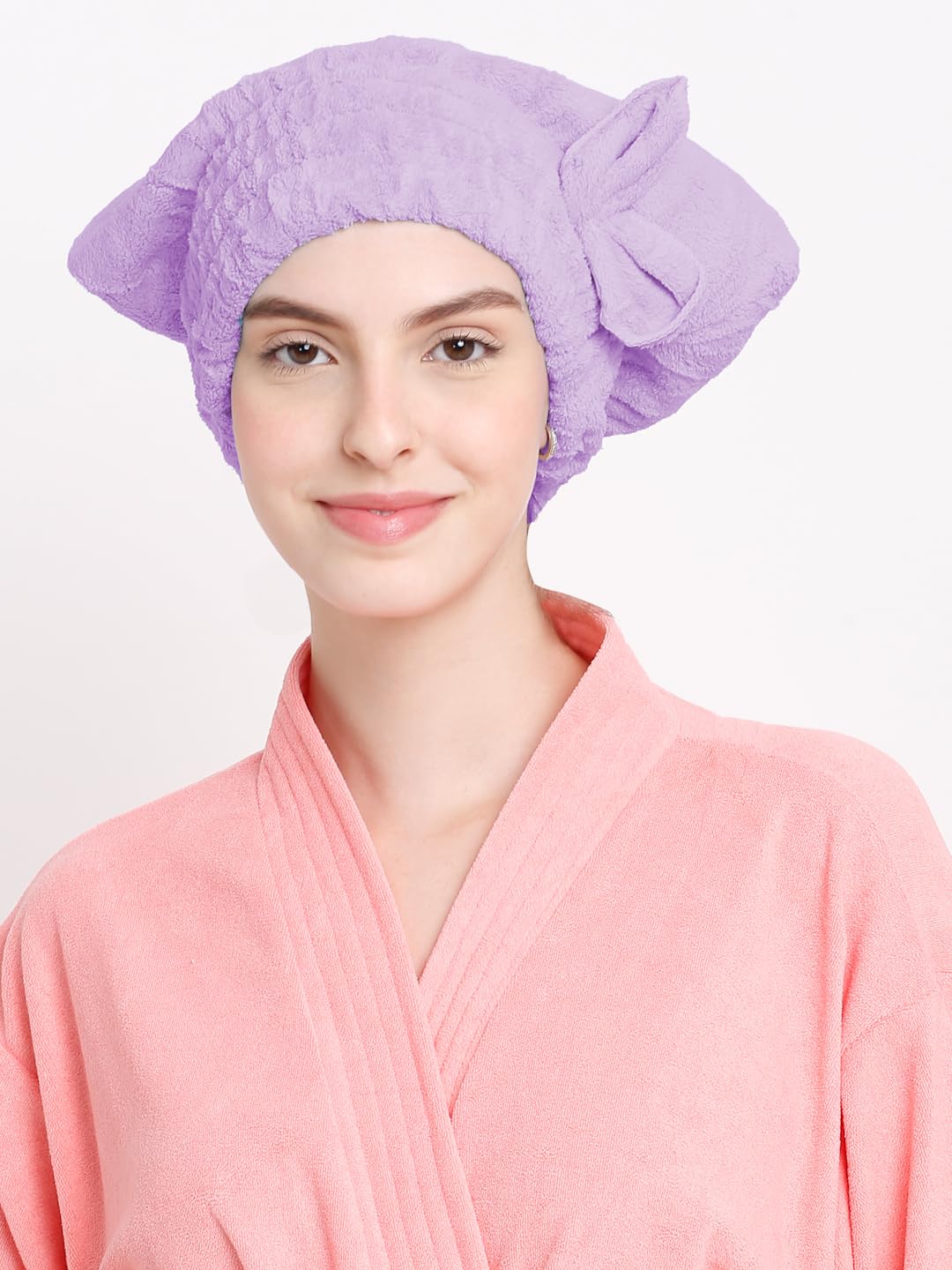 Cortina Microfiber Hair Towel Cap, Soft Absorbent Quick Drying Cap for ...