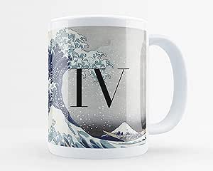 Amazon.com: The Great Wave Mug Personalised Japanese Art Hokusai Coffee ...
