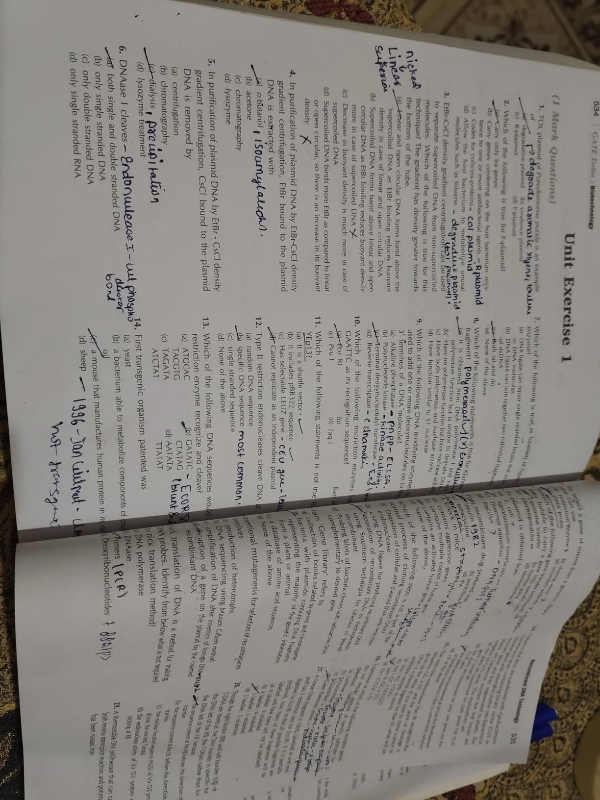 Buy Arihant GATE TUTOR Study Guide for Biotechnology Exam 2026 | Fully ...