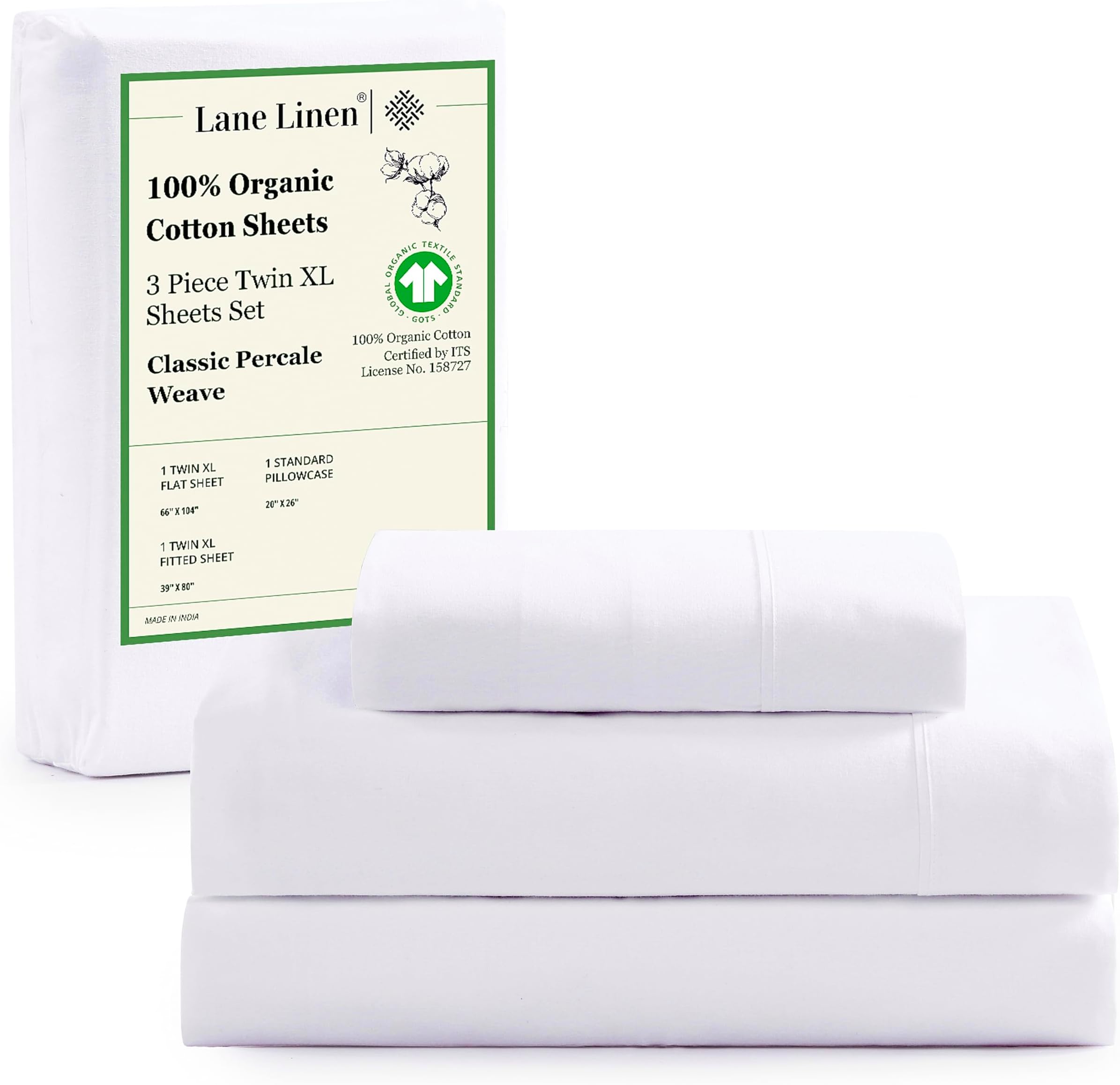 California Design Den – Parure de lit 100 % coton doux pour lit simple ...