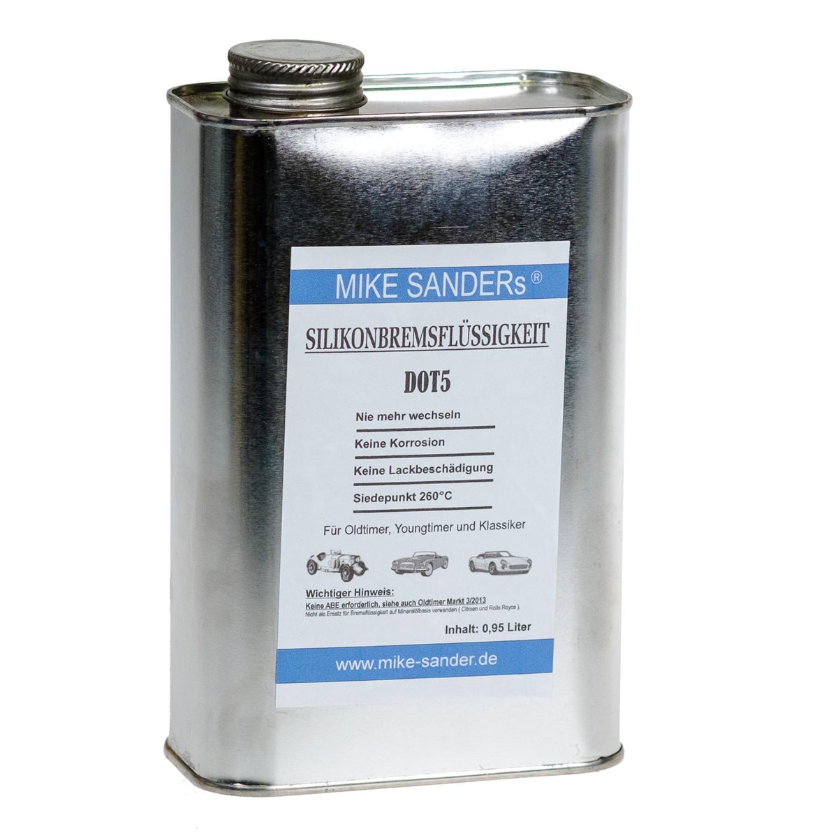 Mike Sanders Silikon Bremsflüssigkeit Break Fluit DOT 5 Oldtimer 0,95L ...
