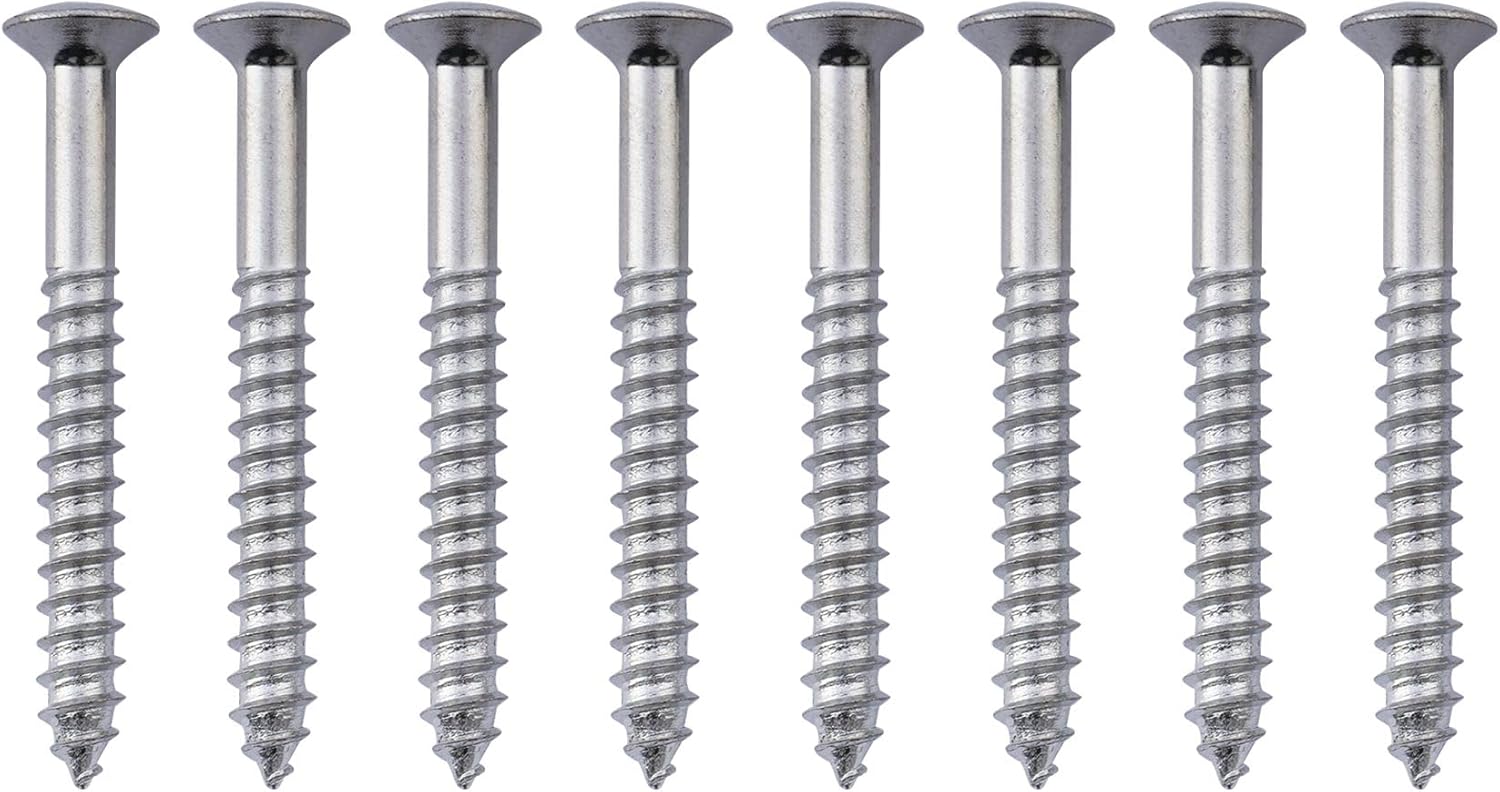 Amazon.com: Musiclily 5x45mm Neck Plate Mounting Screws for Fender ...