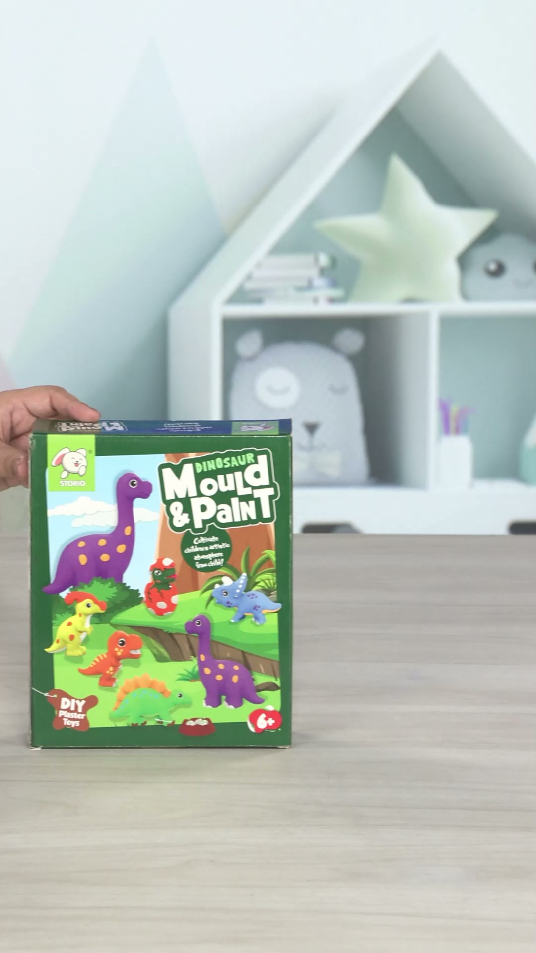 Watch Storio Toys DIY Mould & Paint Craft Kit - Dinosaurs,Kids for 5 ...