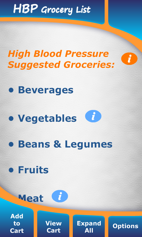 High Blood Pressure Grocery List Amazon it Appstore For Android high-blood-pressure-grocery-list-amazon-it-appstore-for-android