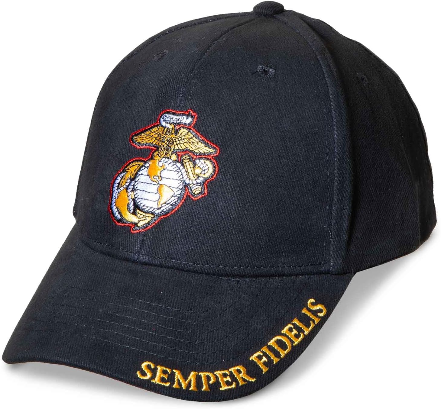 USMC Eagle, Globe, and Anchor Semper Fidelis Hat - Low-Profile Cotton ...