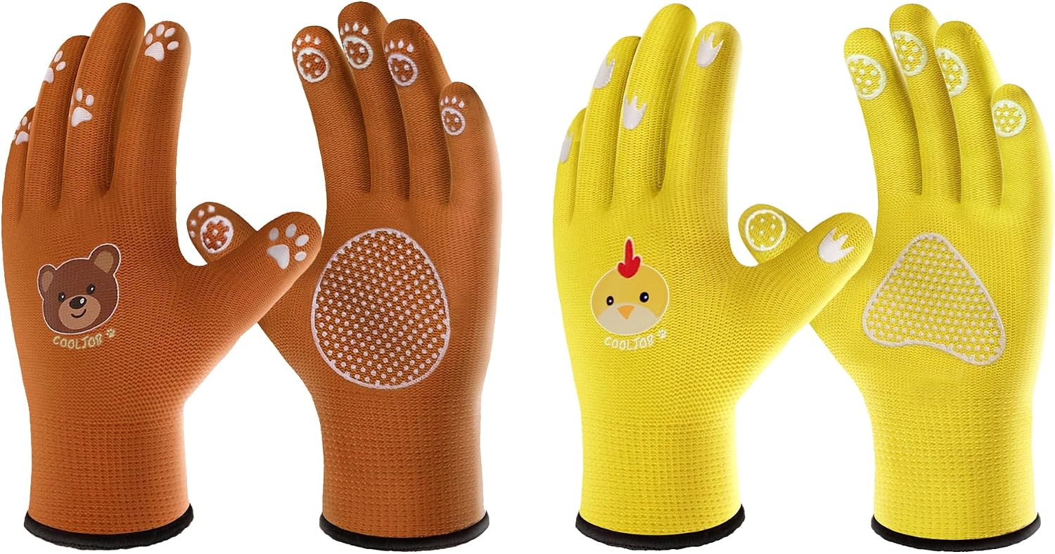 Amazon.com : COOLJOB Breathable Toddler Work Gloves for Gardening Boy ...