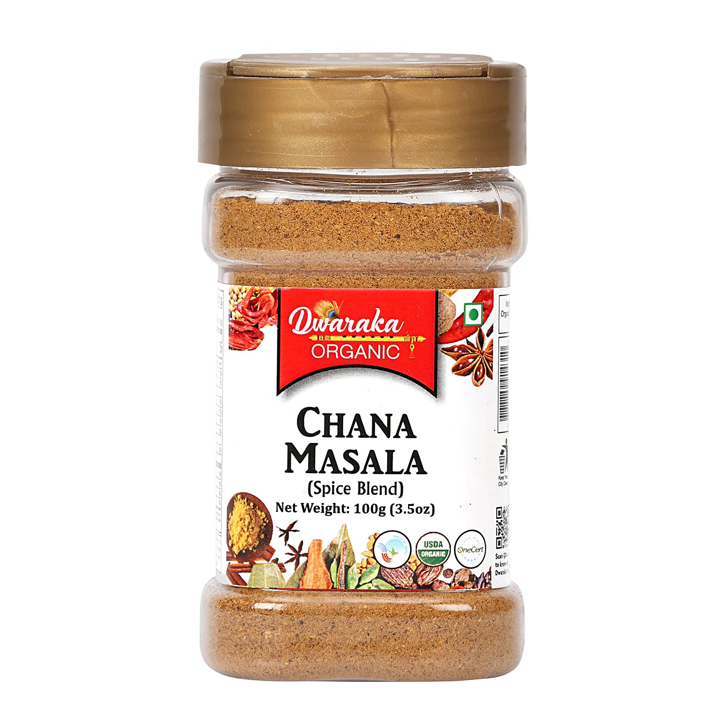Amazon.com : Dwaraka Organic - Chana Masala, 3.5oz, Healthy, Organic ...