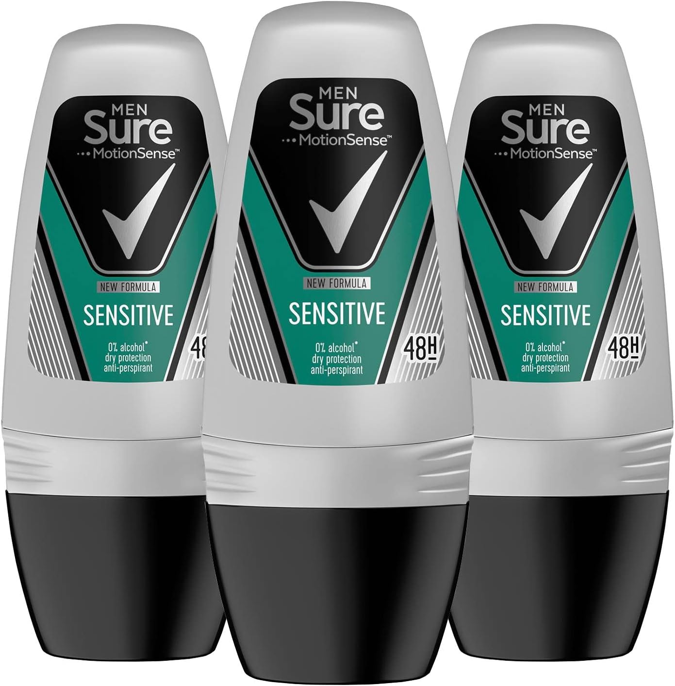 Sure Men Sensitive Anti-Perspirant 50Ml - Pack of 3 : Amazon.co.uk: Beauty