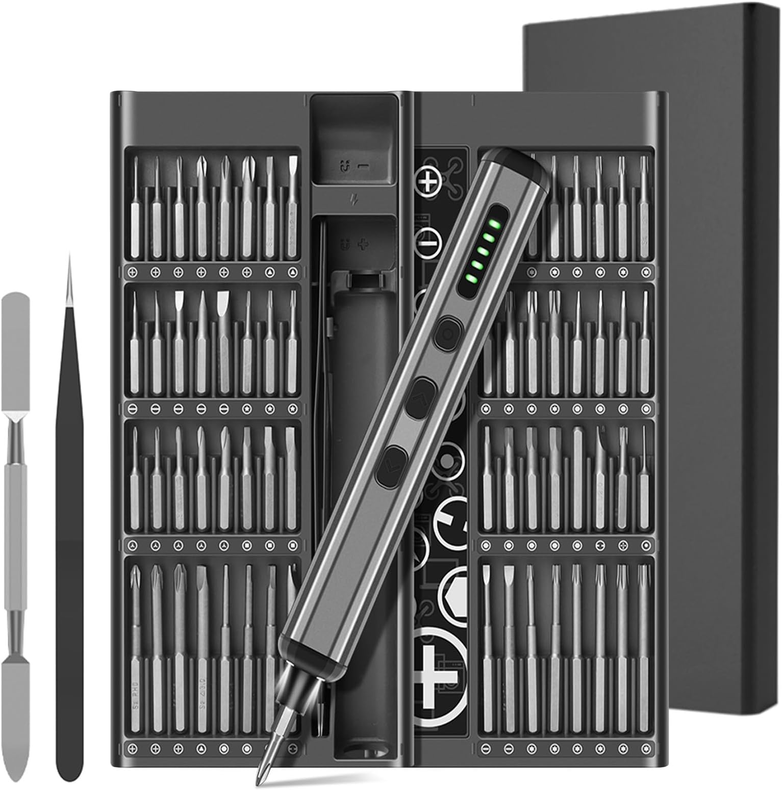 Amazon.com: Mini Electric Screwdriver, 52 in 1 Electric Screwdriver Kit ...