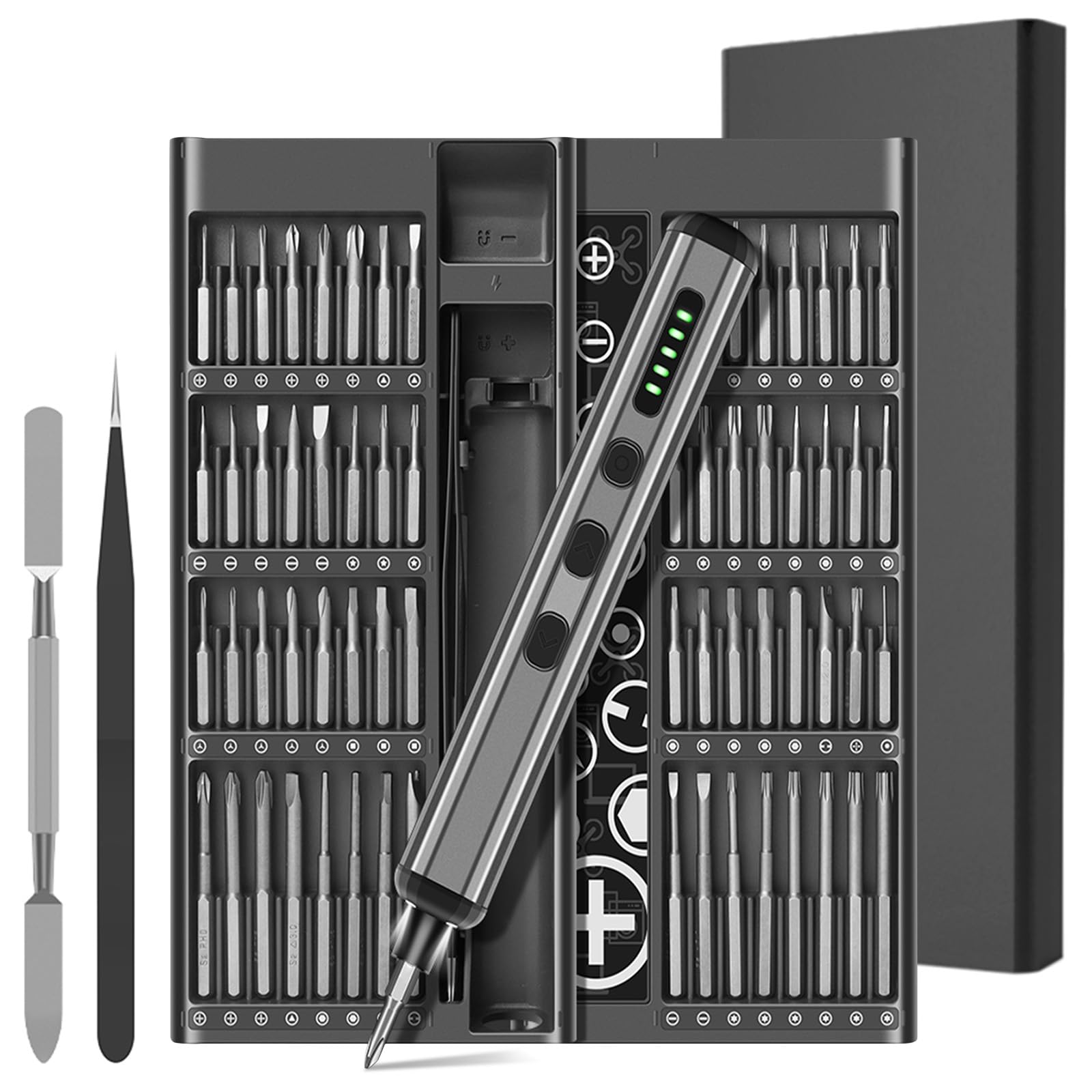 Mini Electric Screwdriver Set, 68-in-1 Rechargeable Cordless Precision ...