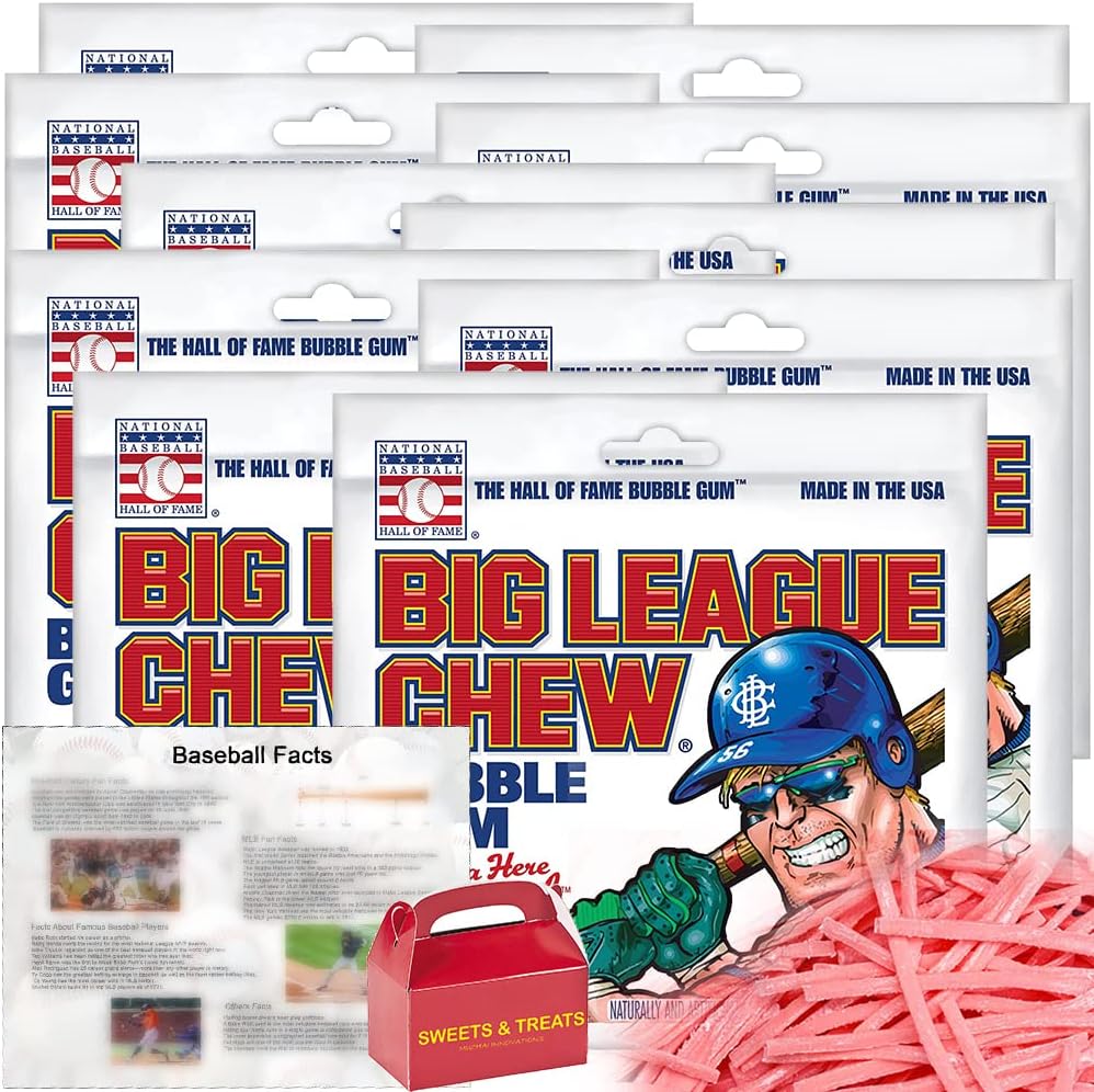 Amazon.com : Big League Chew Bulk Baseball Gum Variety Pack - 7 ...