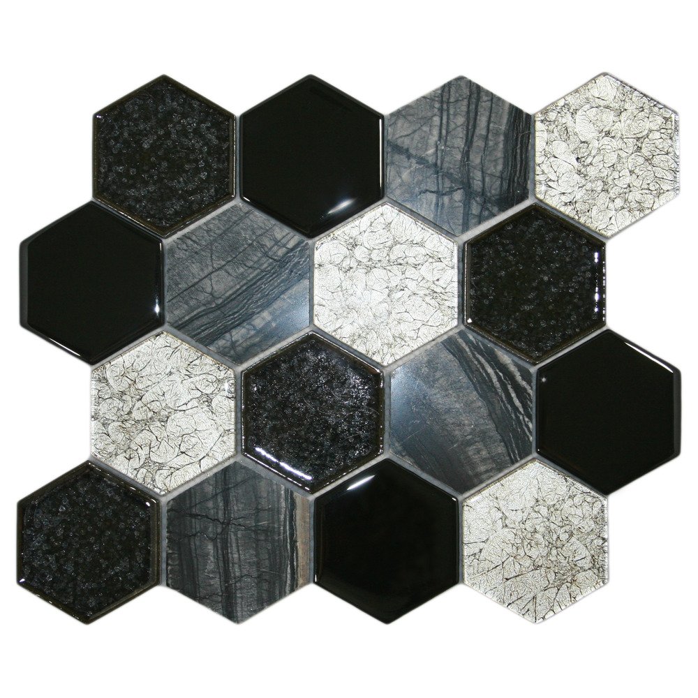 Hexagon Tile Design Simple Bathroom