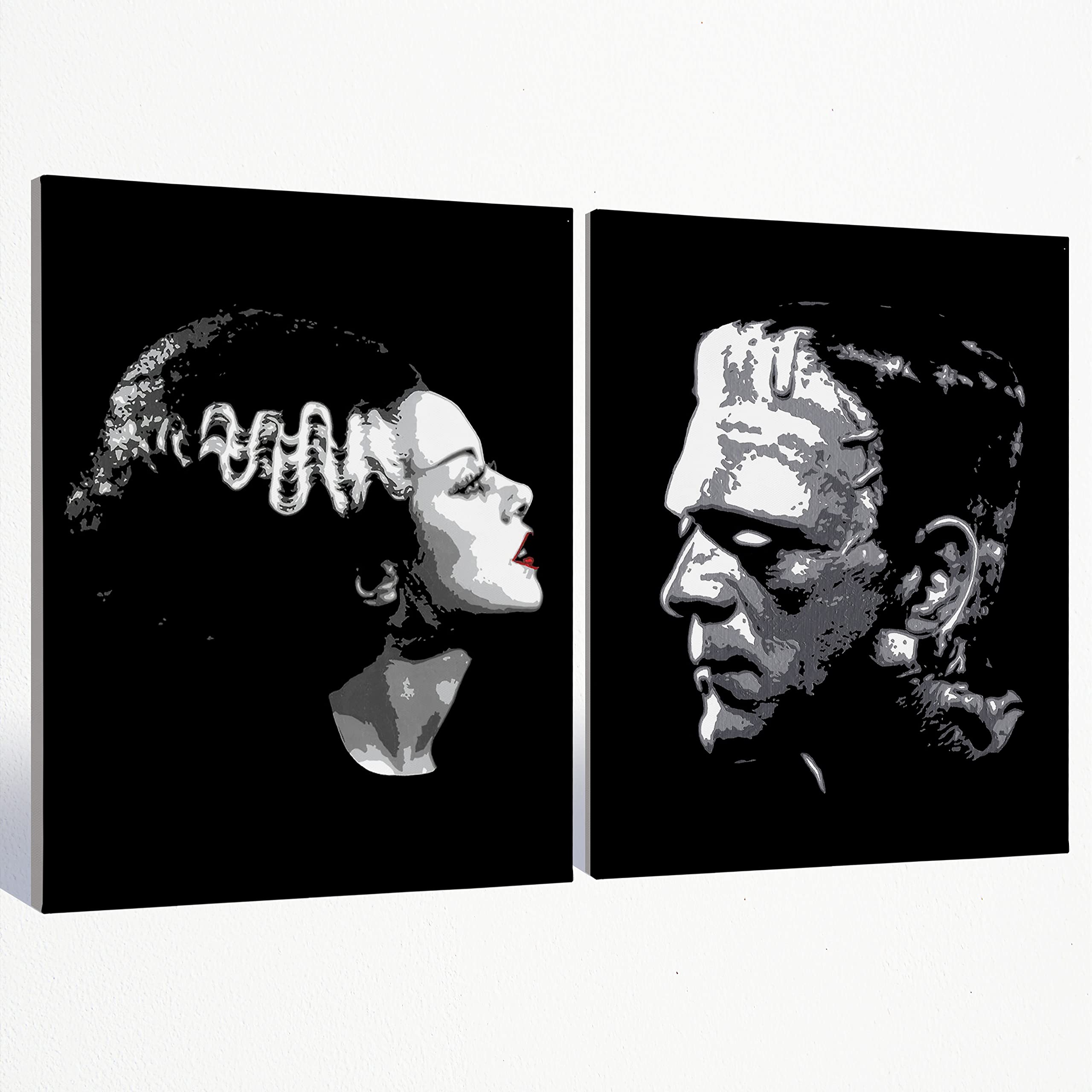 Frankenstein And Bride Pop Art