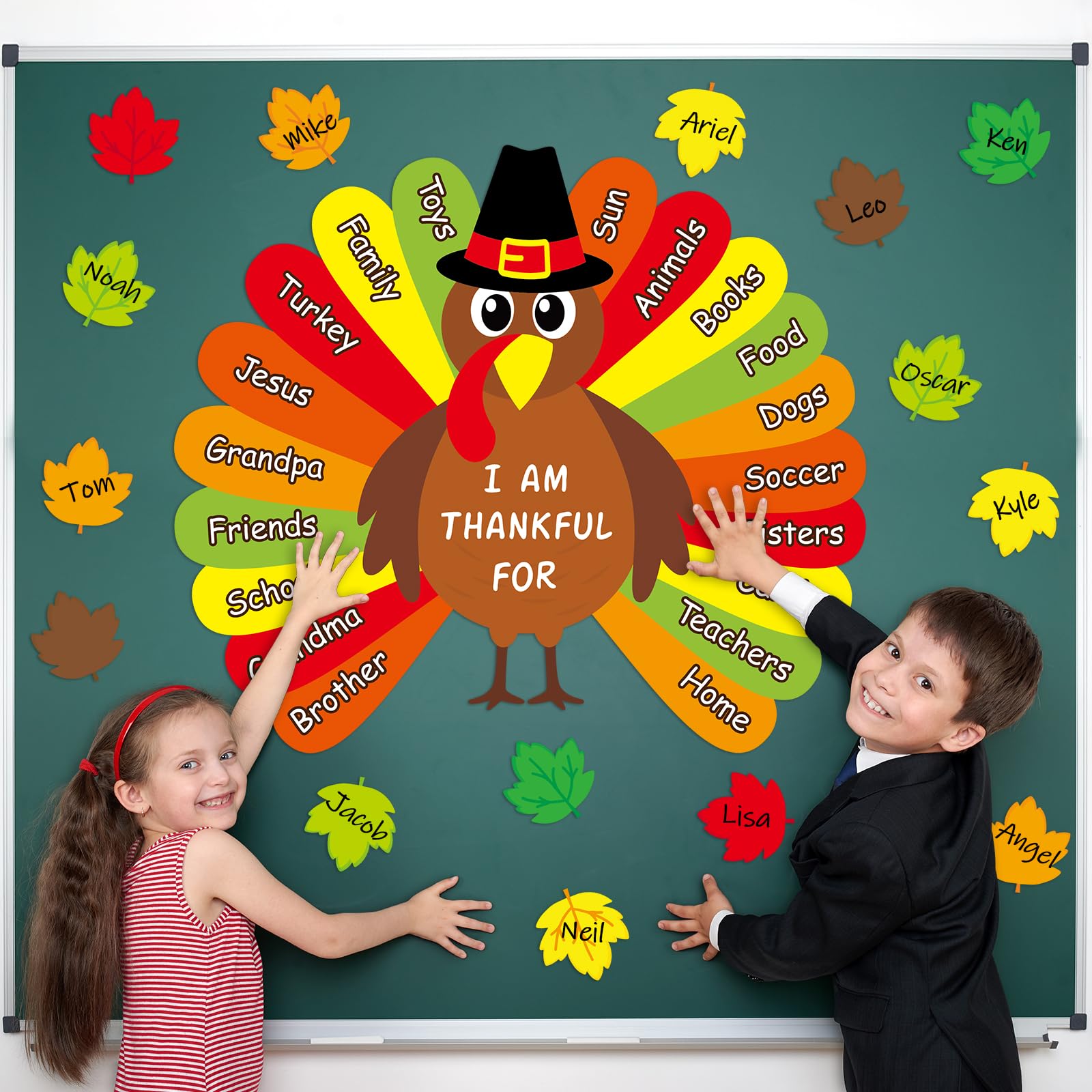 Amazon.com: Lonfliness Thankgiving Turkey Bulletin Board DIY Fall ...