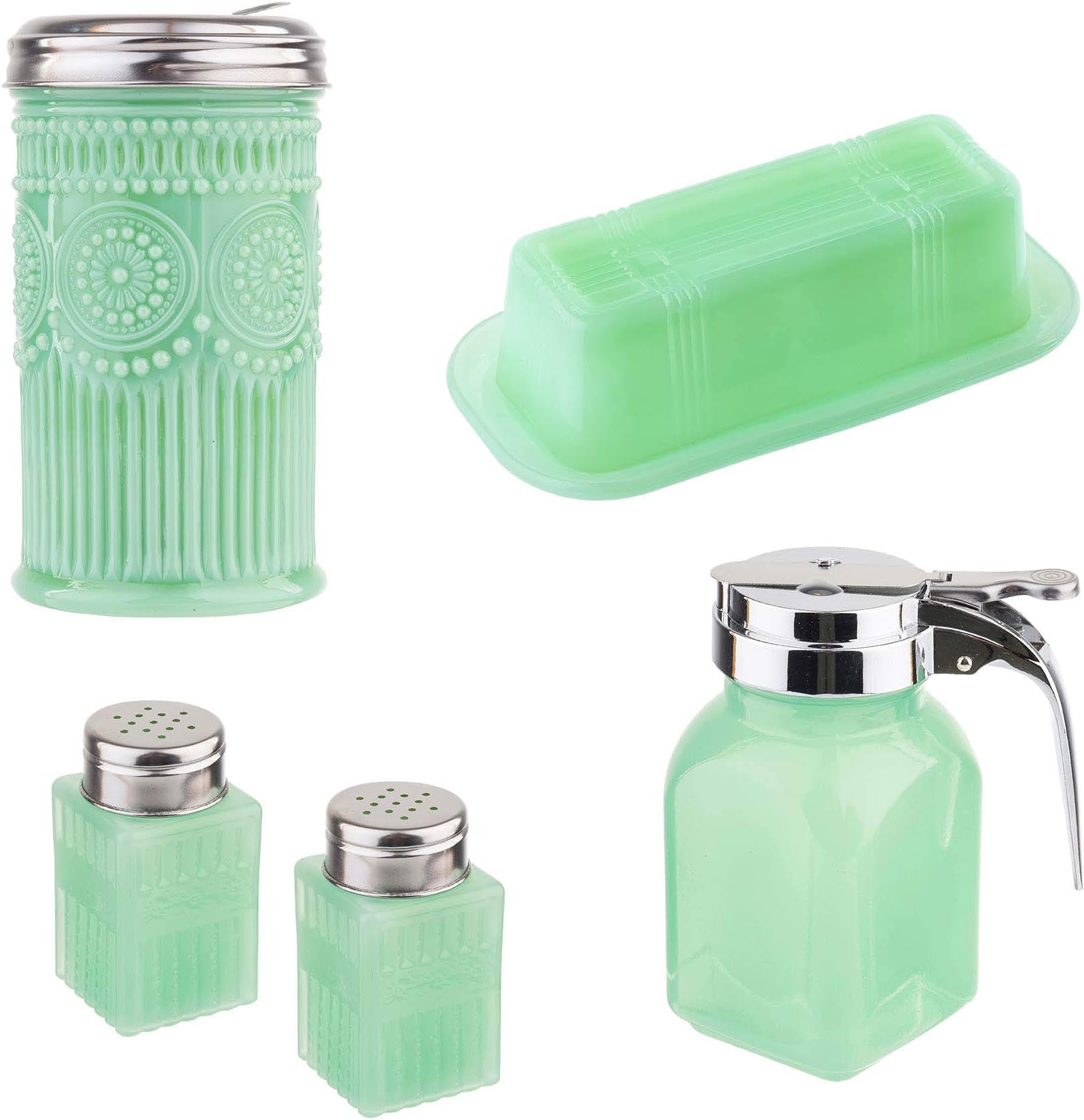 Amazon.com: Tablecraft Jadeite Glass Collection Kit: Home & Kitchen
