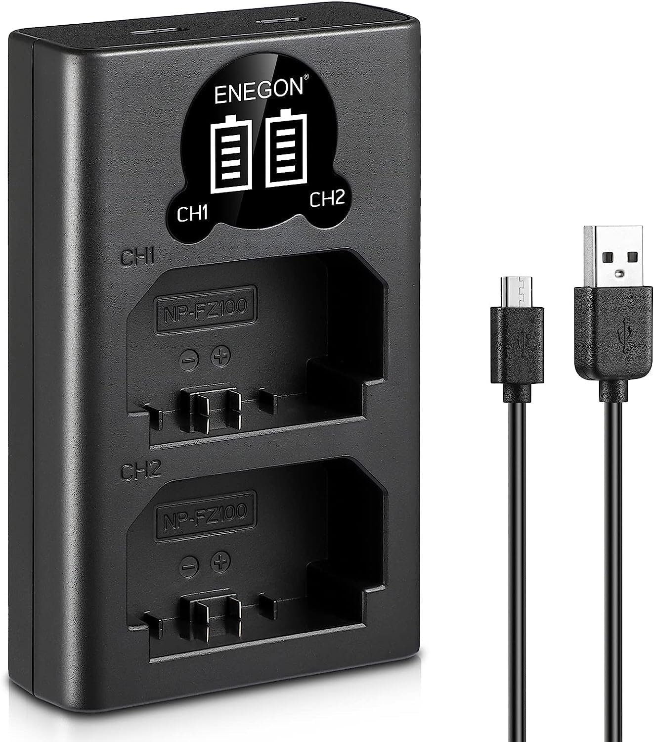 Neewer Dual USB Charger for Sony NP-FZ100 Battery, Compatible with Sony ...